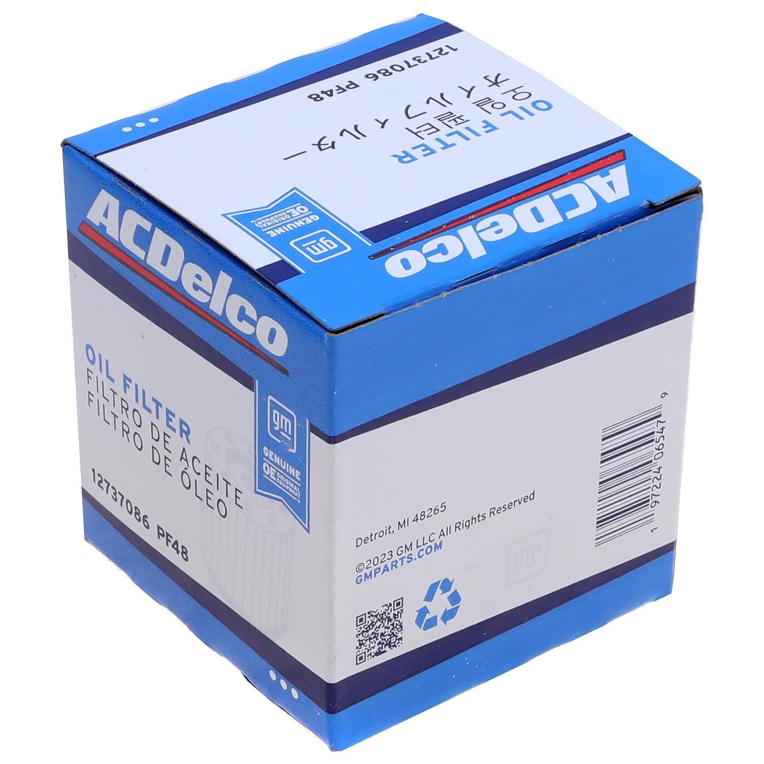 ACDelco GM Original Equipment Replacement Oil Filter PF48
