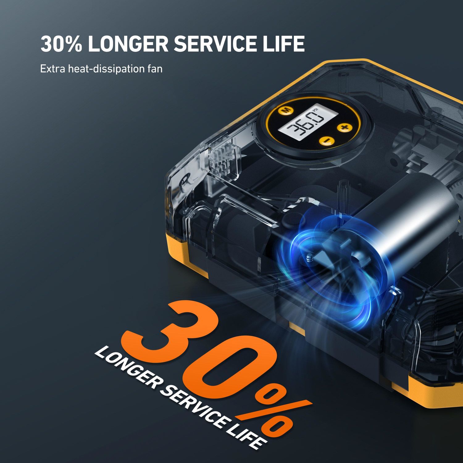 AstroAI 12 Volt DC 100PSI Portable Tire Inflator Air Compressor