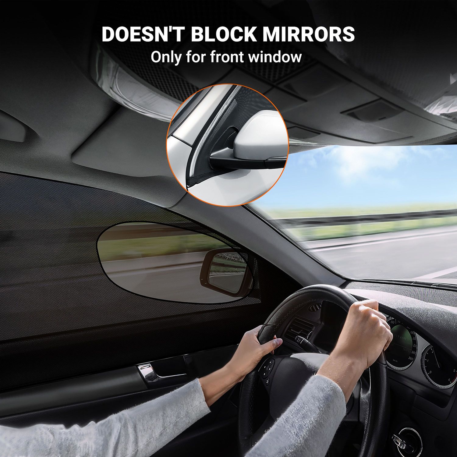 AstroAI 29 1/2in x 35.4in Front Side Car Window Shade Pack of 2