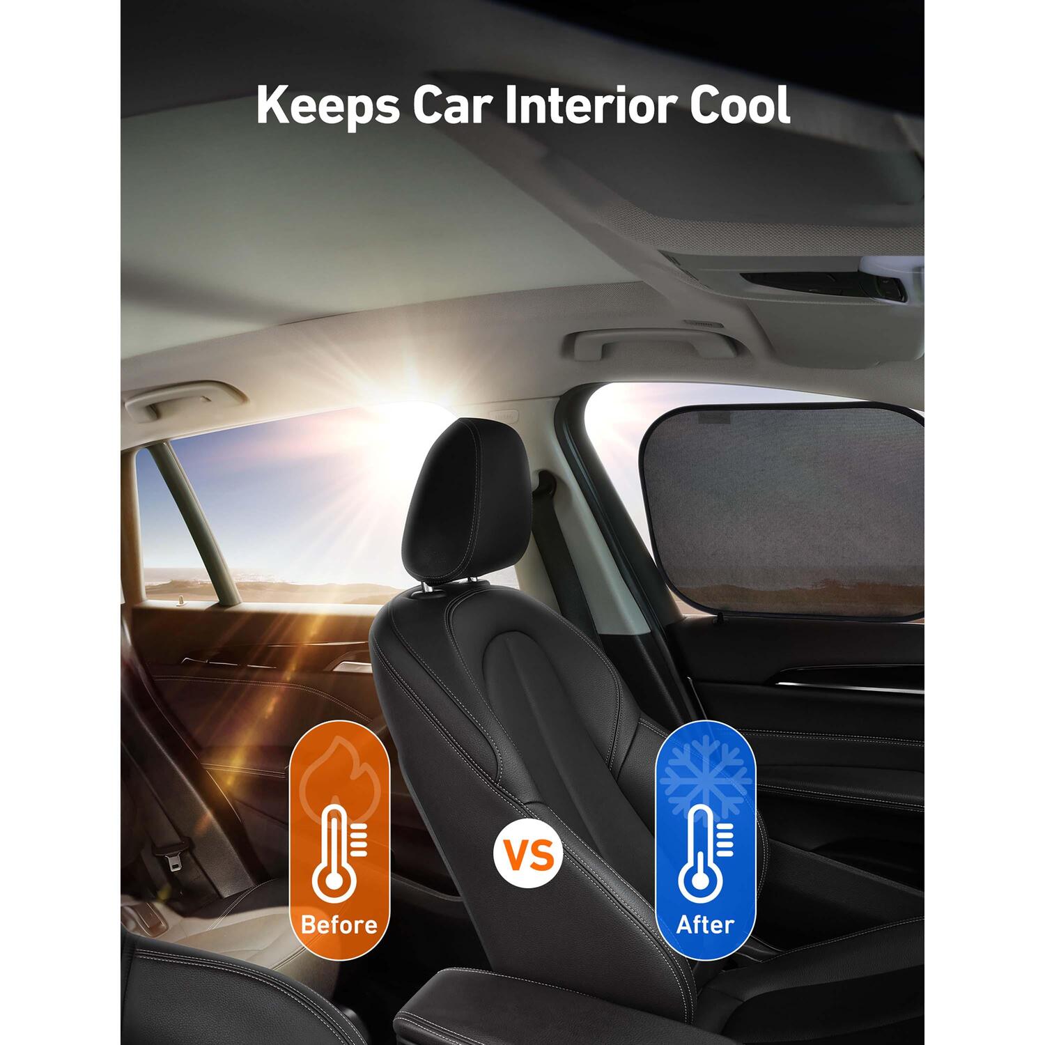 AstroAI 1.3in x 14.2in Transparent and Semi Transparent Car Window ...