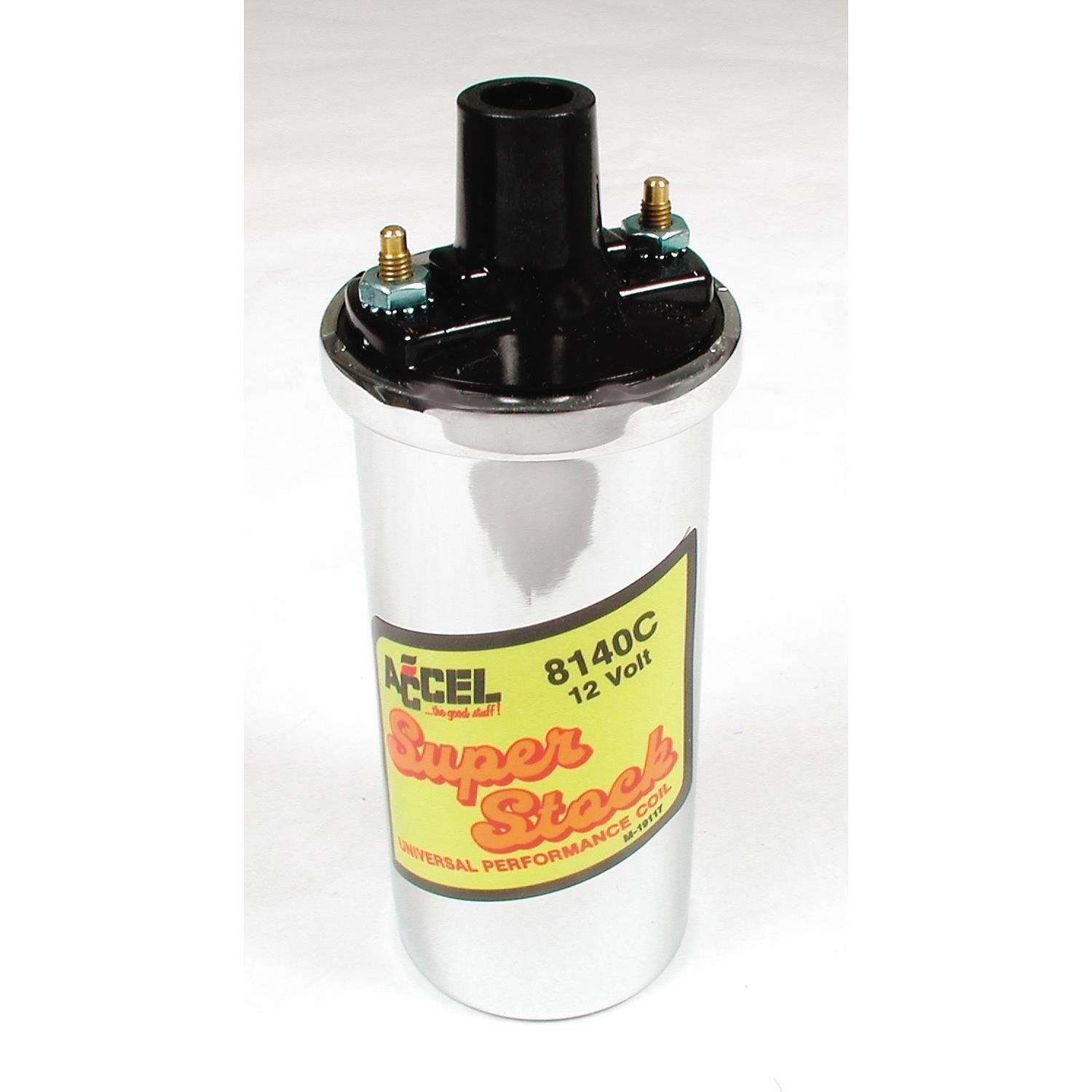 ACCEL 42,000 Volts Chrome Universal Performance Super Stock Coil