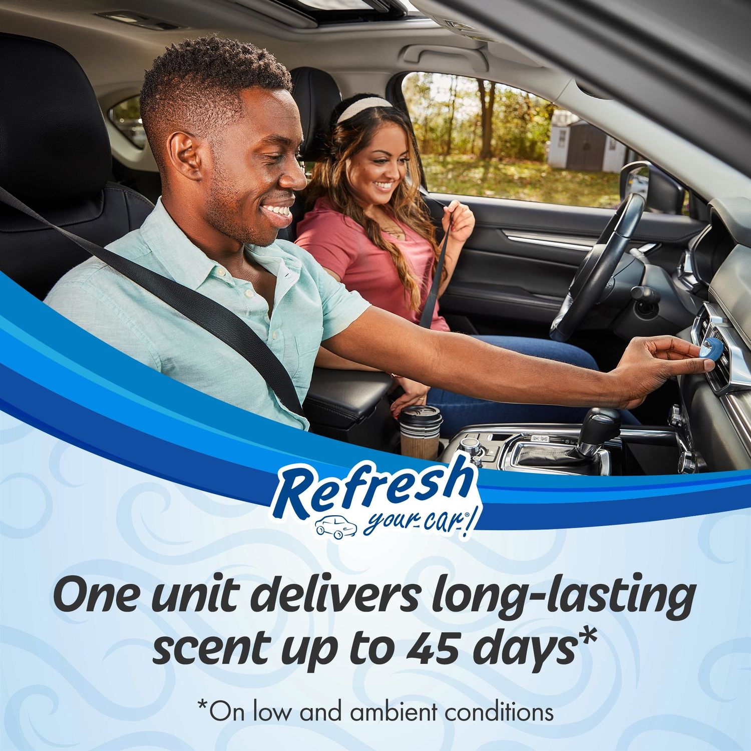 Refresh Your Car New Car Cool Breeze Air Freshener Vent Clip 4 Pack