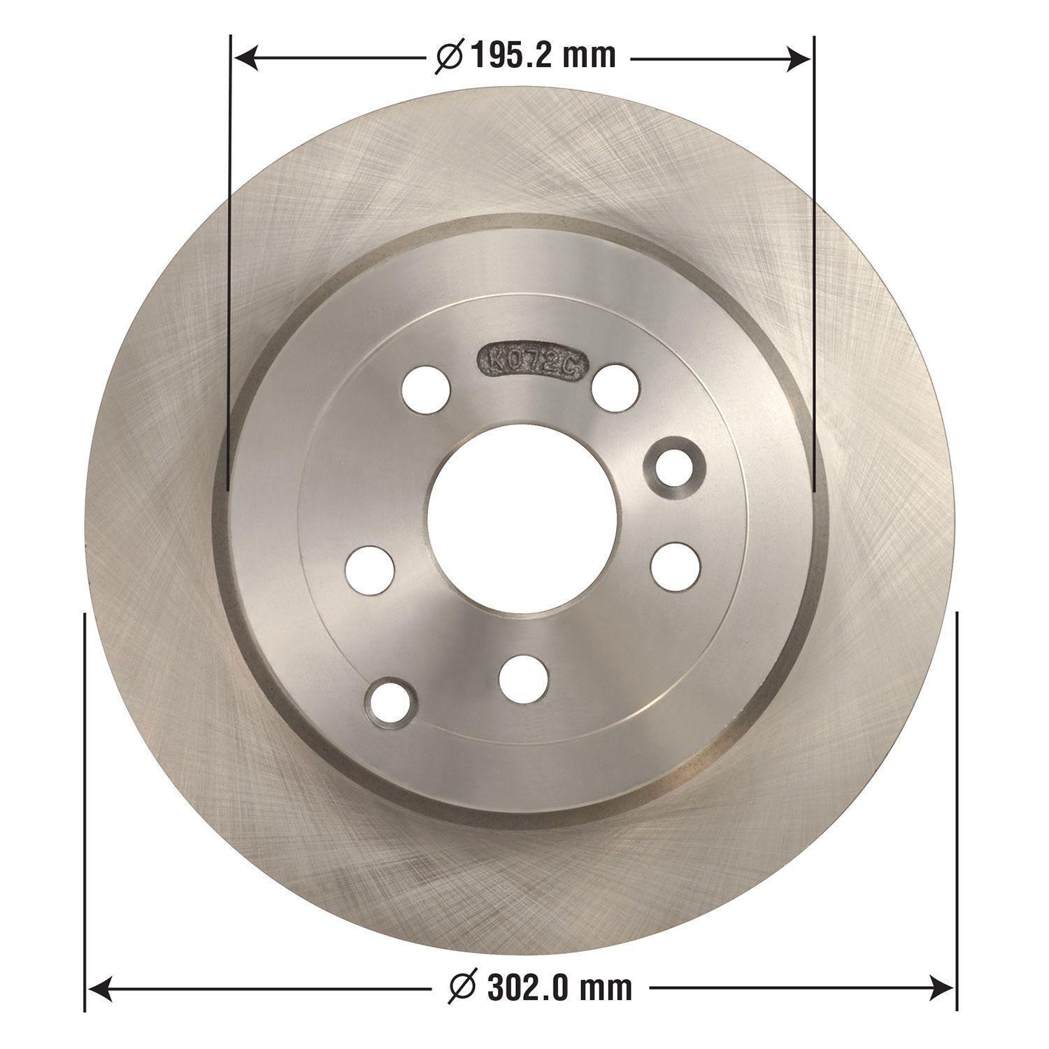 Duralast Disc Brake Rotor 45500