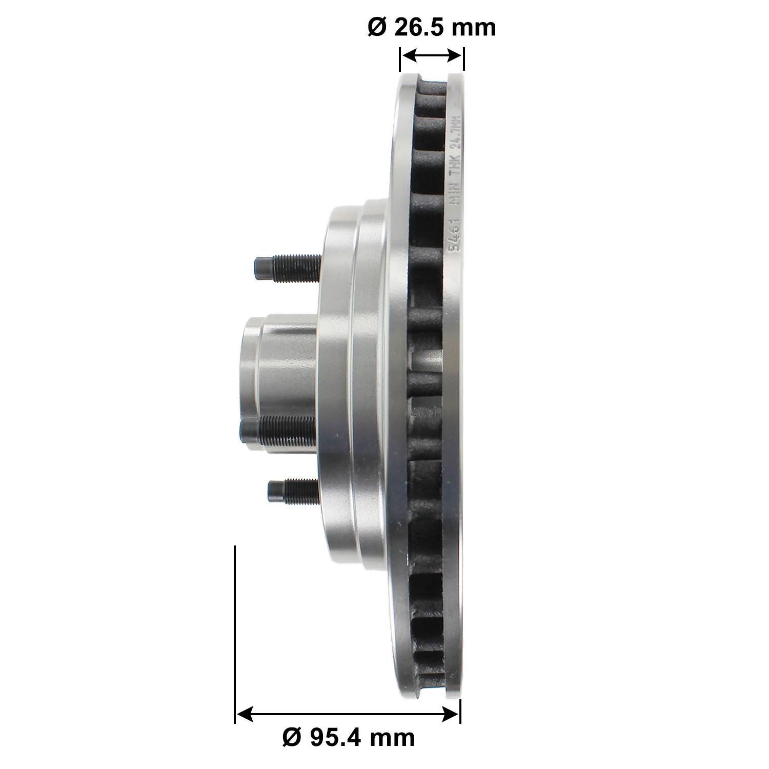 Duralast Disc Brake Rotor and Hub Assembly 5461