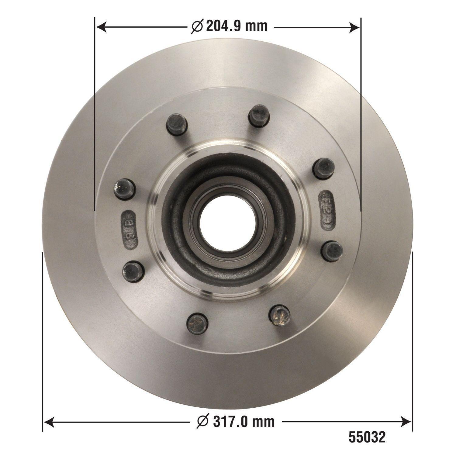 Duralast Disc Brake Rotor and Hub Assembly 55032