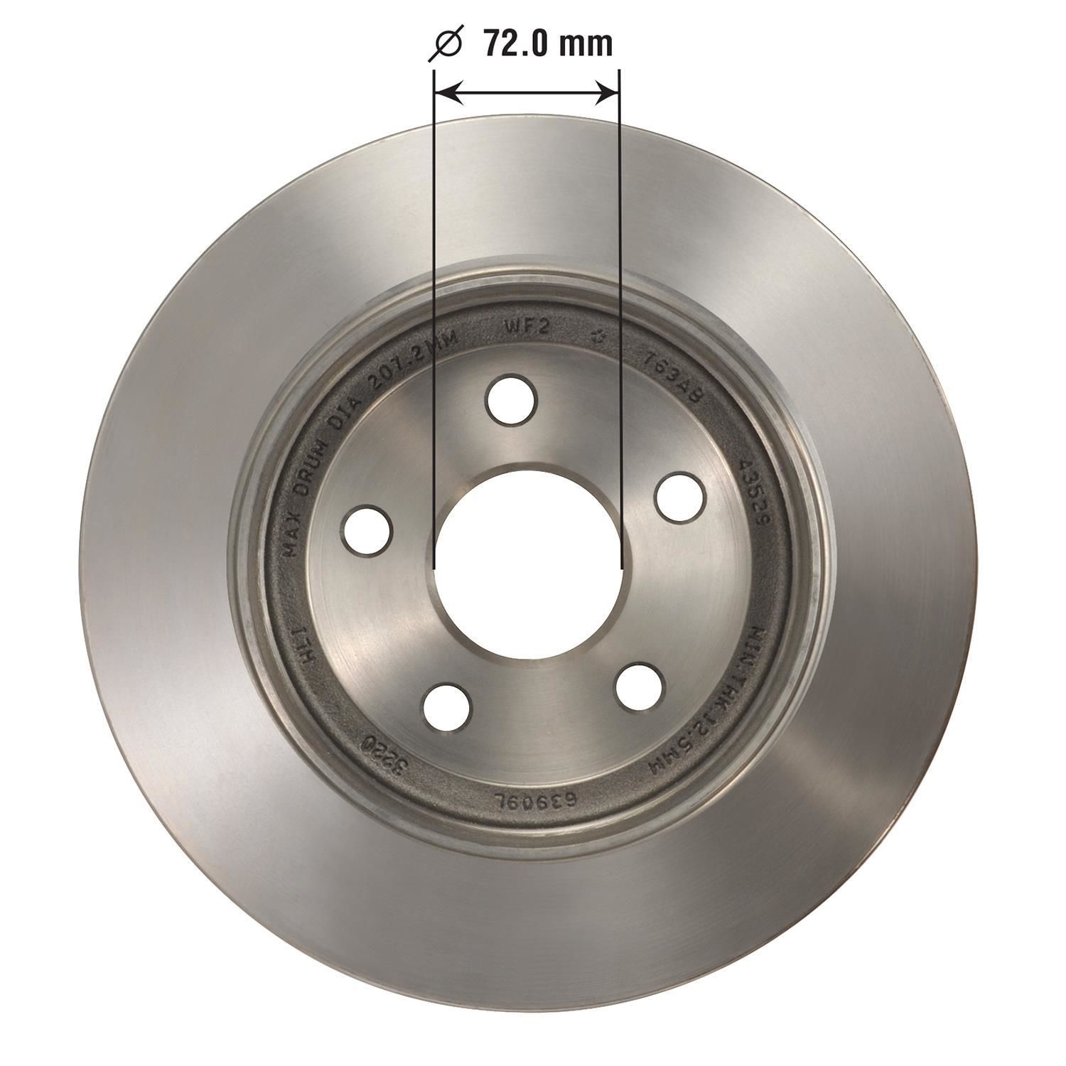 Duralast Disc Brake Rotor 72163