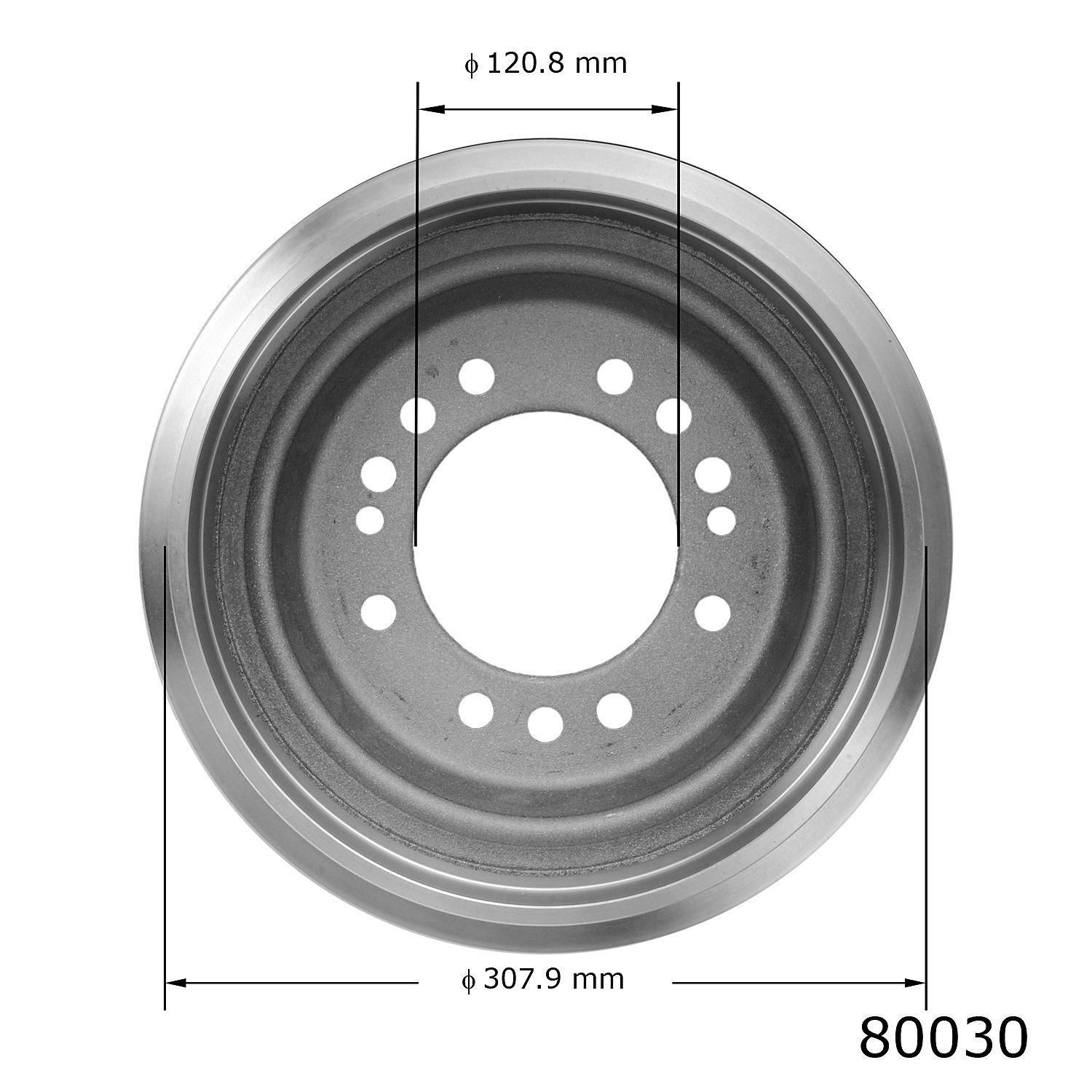 Duralast Brake Drum 80030
