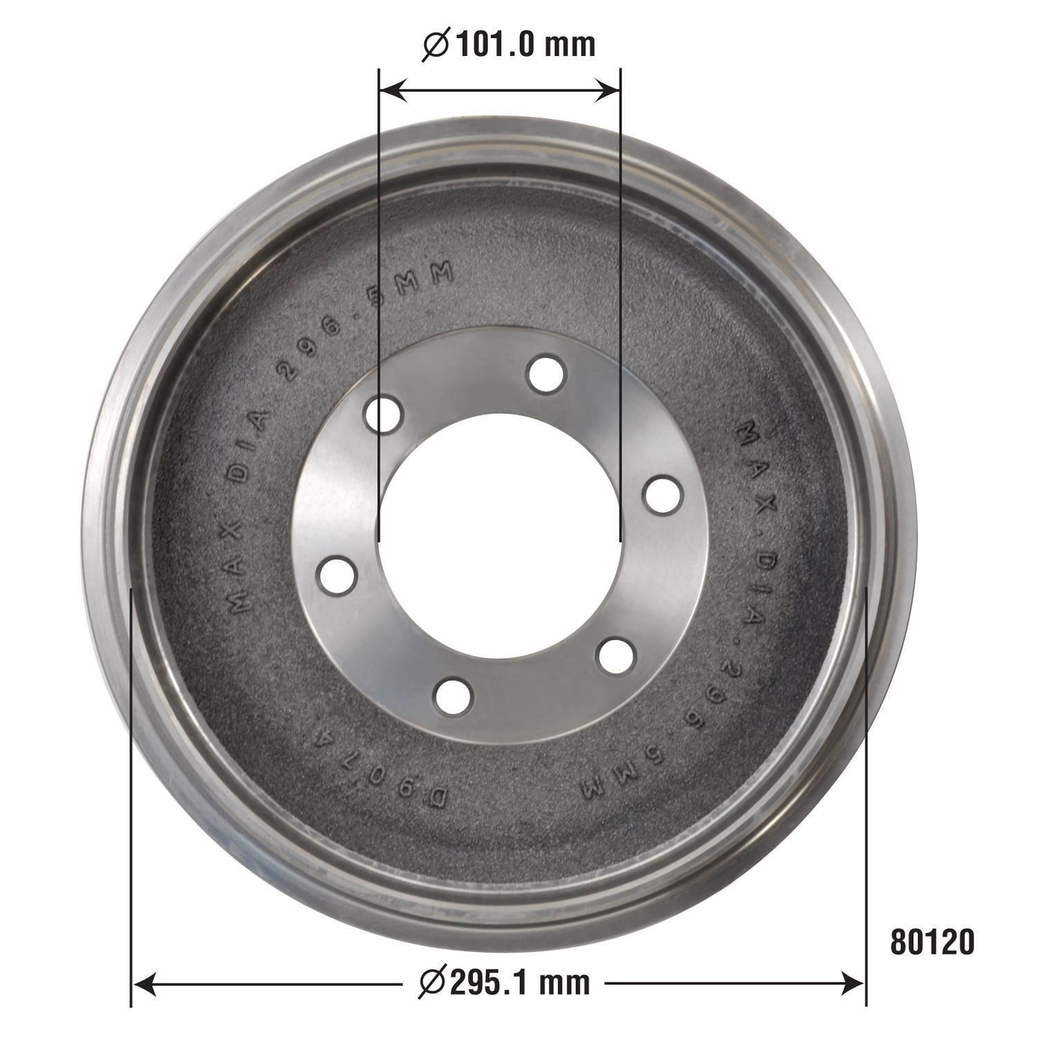 Duralast Brake Drum 80120