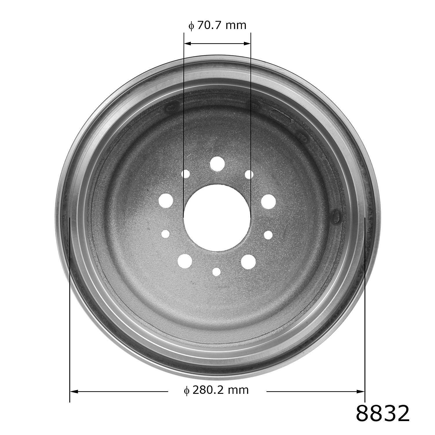 Duralast Brake Drum 8832