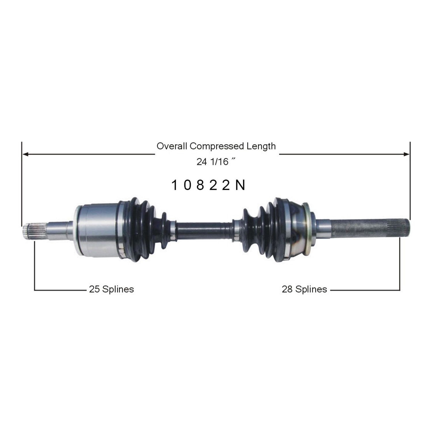 Duralast Gold CV Axle Assembly 10822N