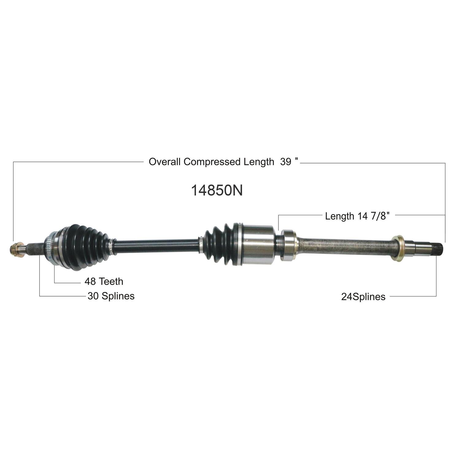 Duralast Gold CV Axle Assembly 14850N