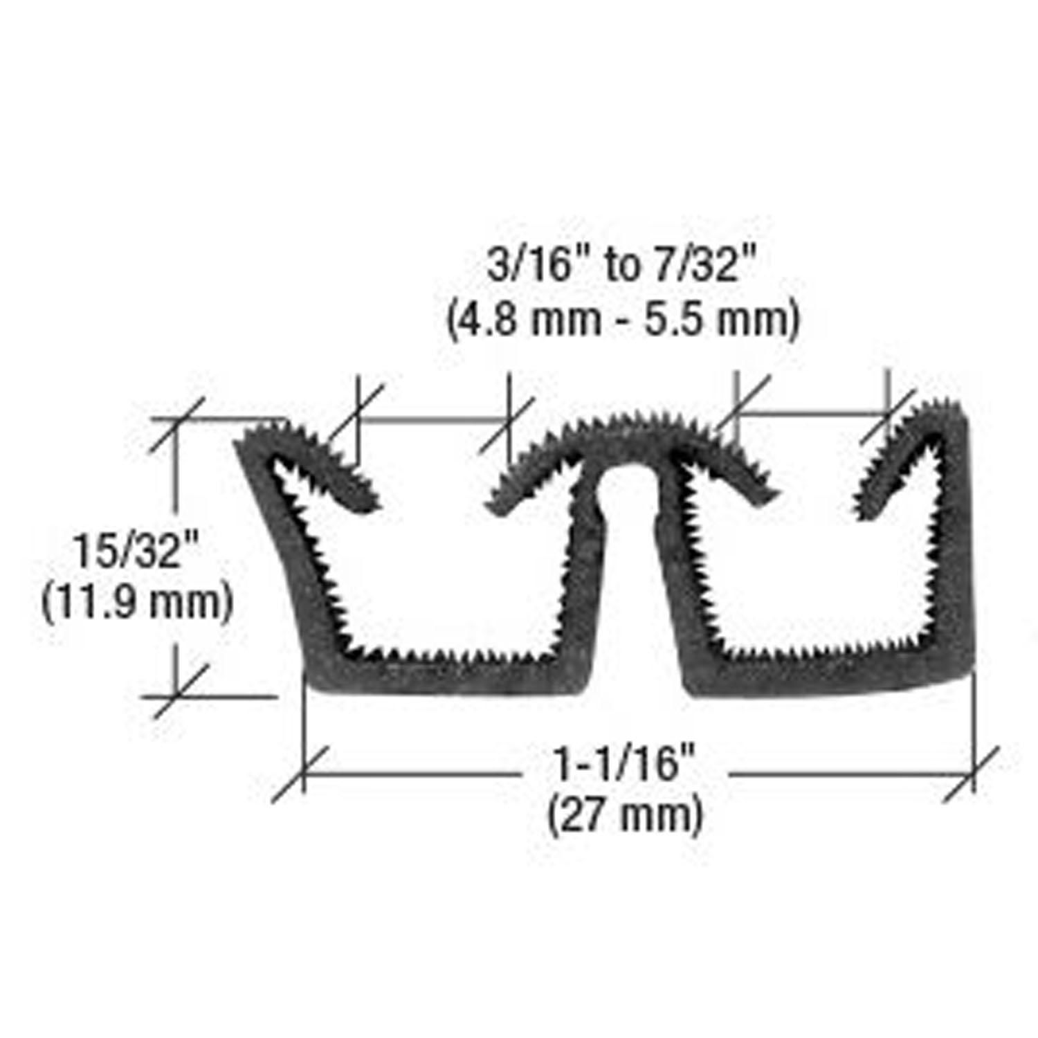 AmeriSeal Door Window Glass Run Channel 10869