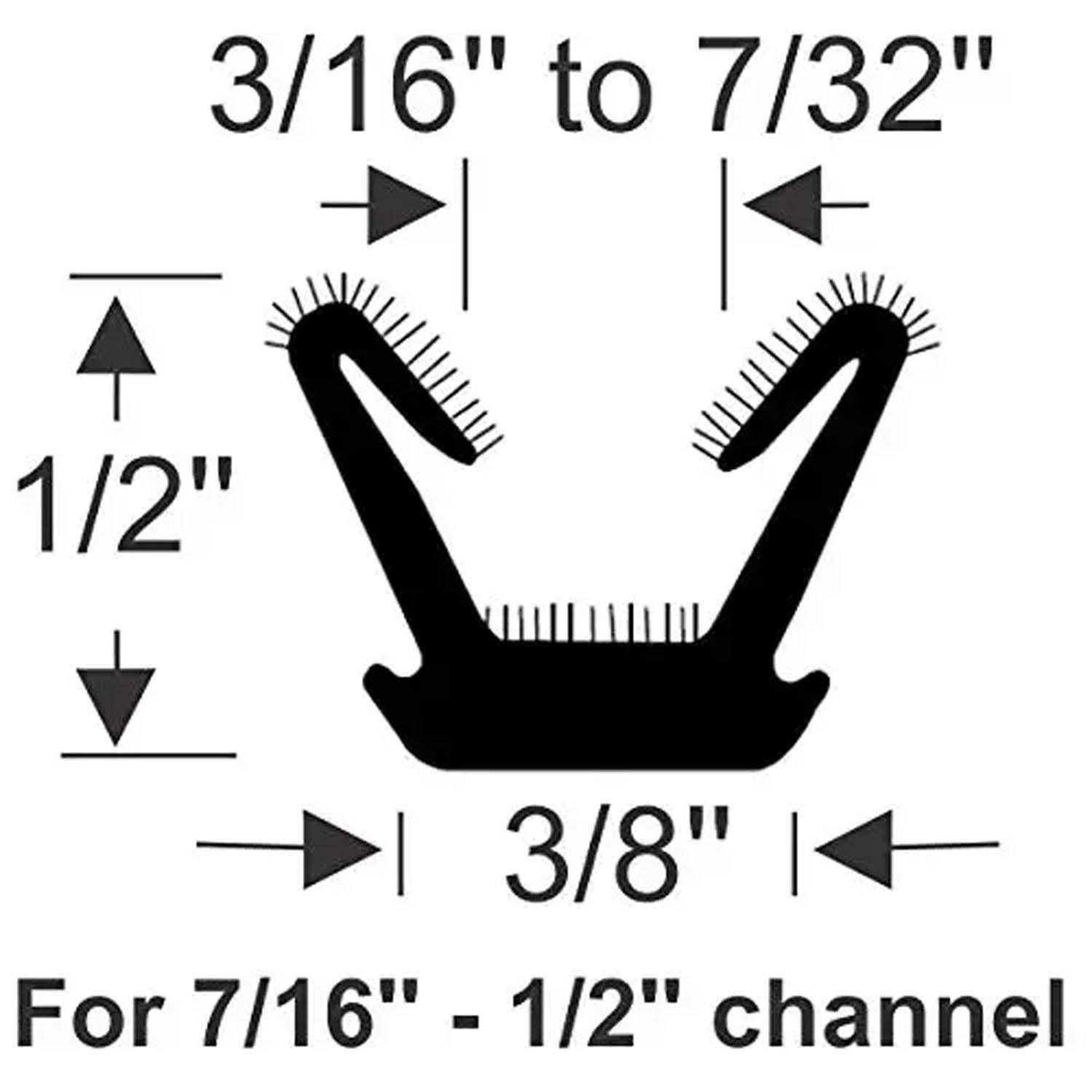 AmeriSeal Door Window Glass Run Channel 10872