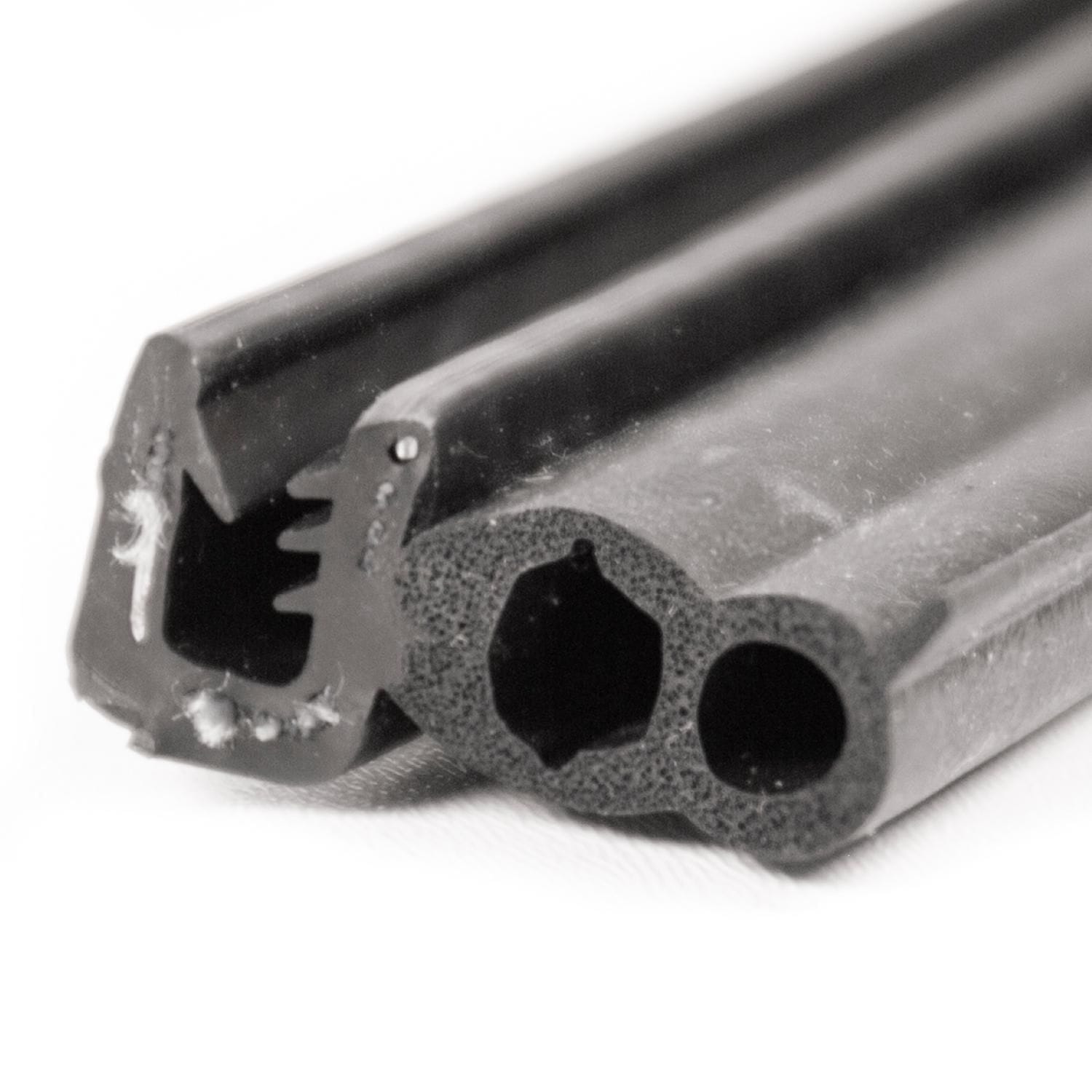 AmeriSeal Double Bulb Seal with Push-On Steel Core 1/2in x 1 1/4in x 15ft