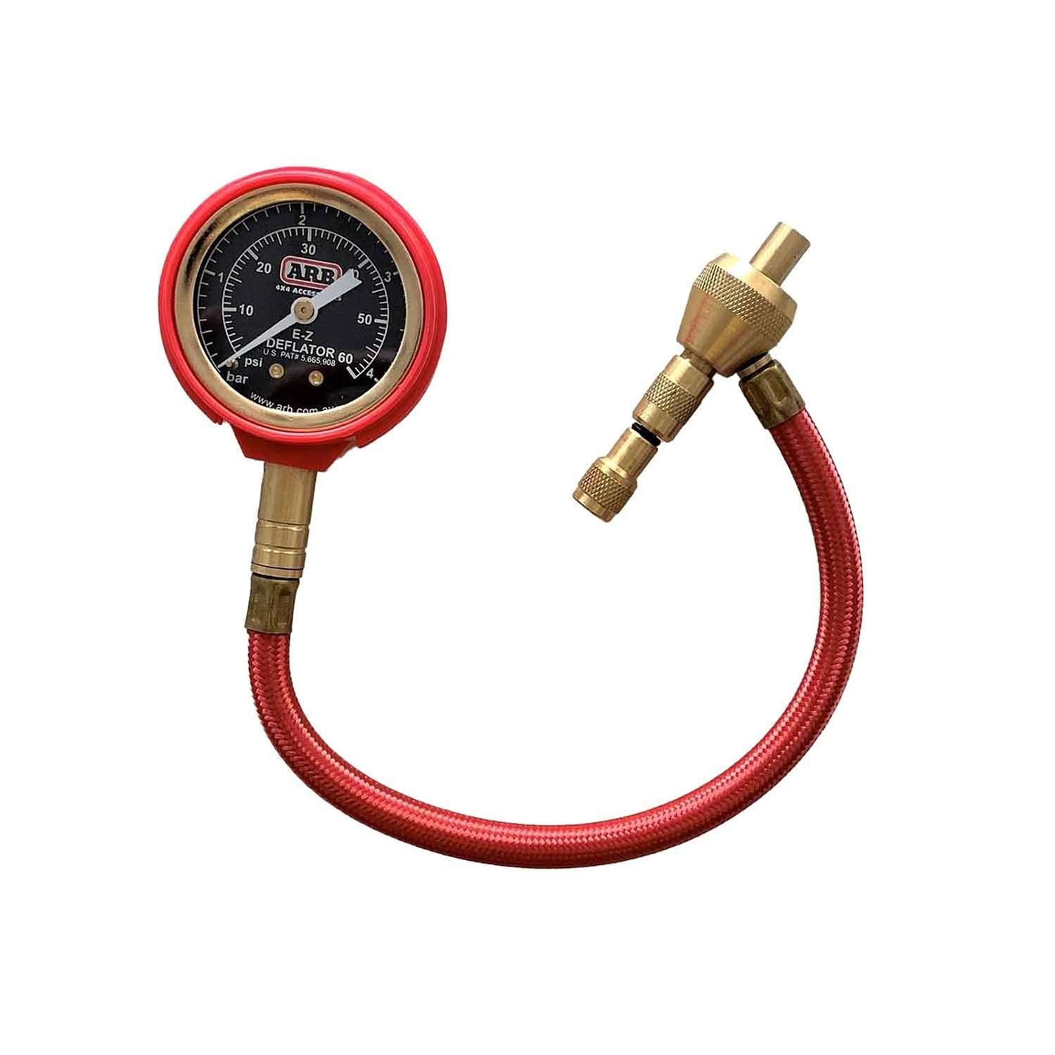 ARB Brass Sliding Valve for Adjustable Deflating Rate/ Single PSI Gauge
