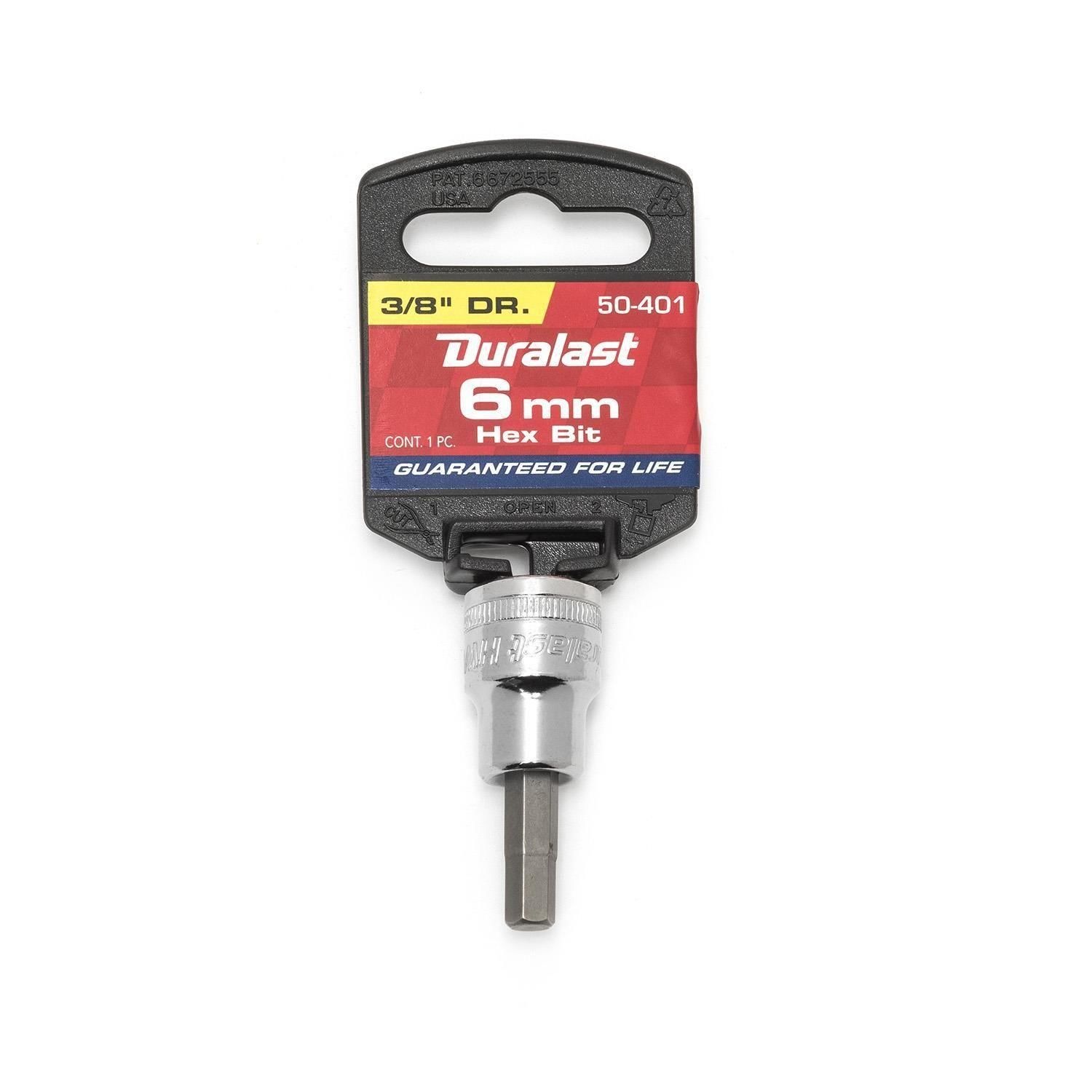Duralast 3/8in Drive Hex Bit 6mm Socket