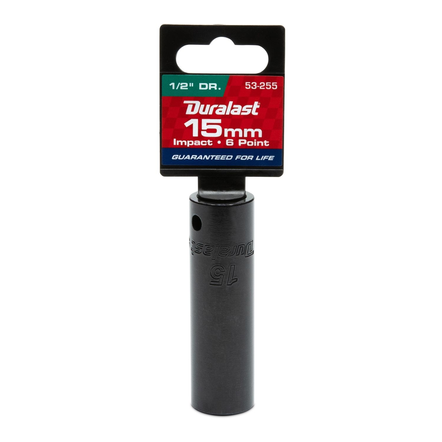 Duralast 1/2in Drive 15mm Deep Impact Socket