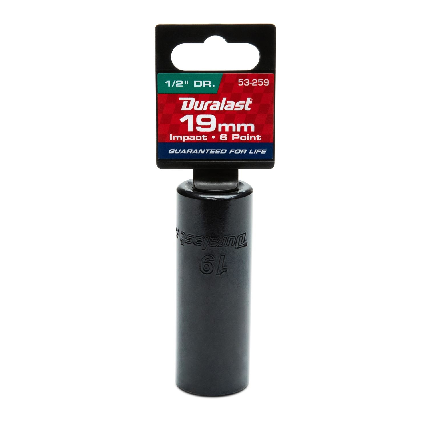 Duralast 1/2in Drive 19mm Deep Impact Socket