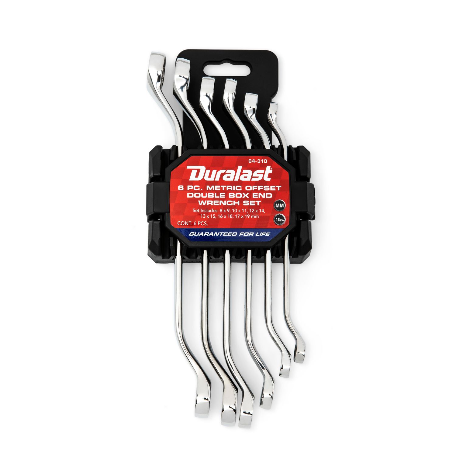 Duralast Metric Offset Double-Box End Wrench Set 6 Piece