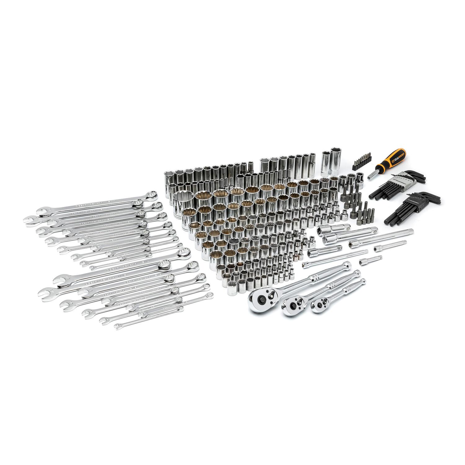 GearWrench Mechanics Tool Set in 3 Drawer Storage Box, 239 Piece