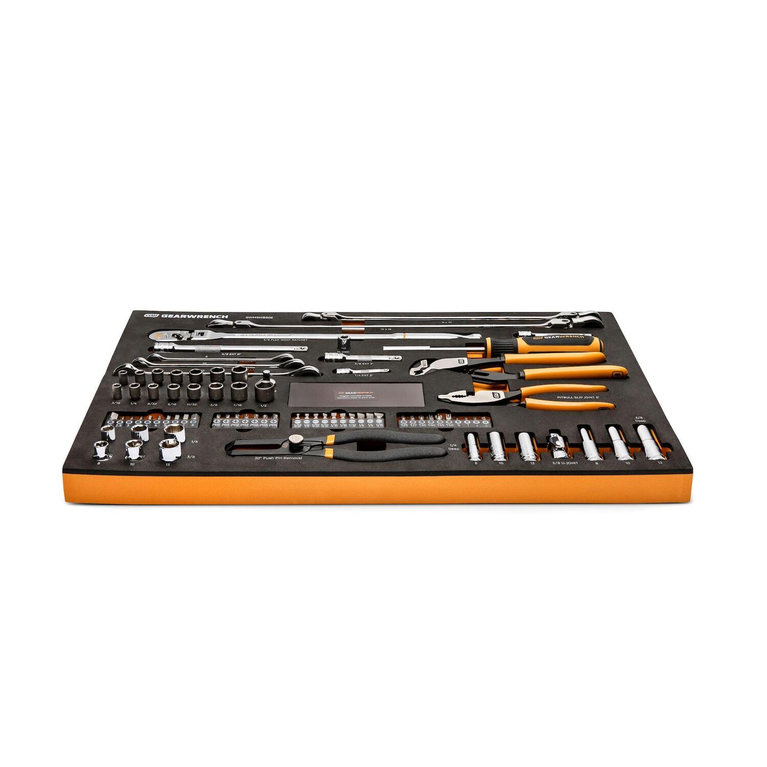 GearWrench 120XP Automotive Tool Set in Foam Storage Tray