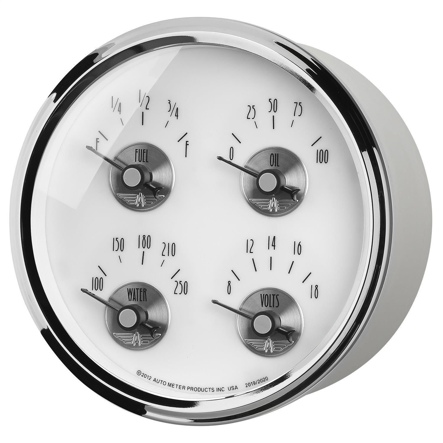 AutoMeter Prestige Pearl 5in Quad Gauge