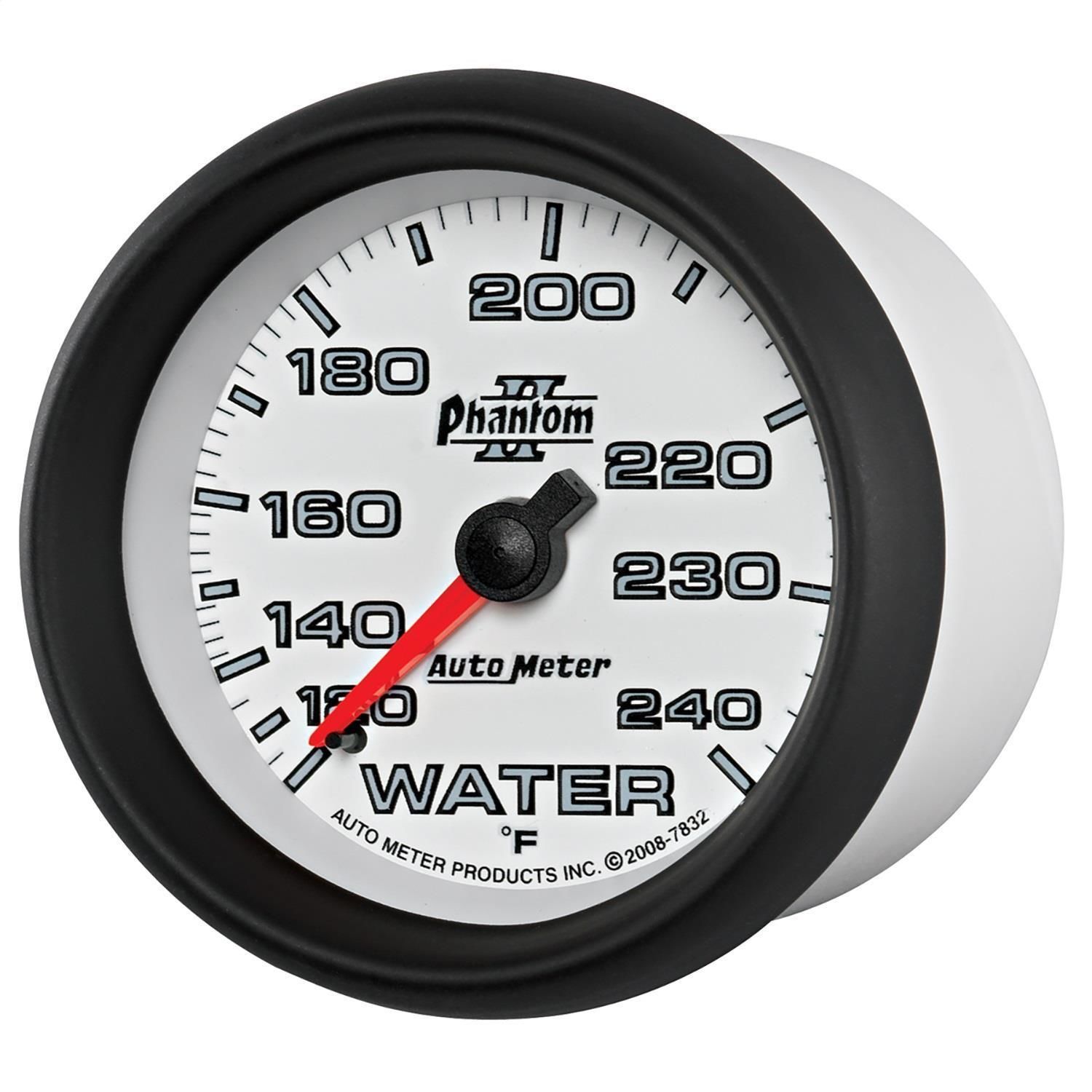 AutoMeter 2 5/8in 120-240 Degree Phantom II Mechanical Temperature Gauge