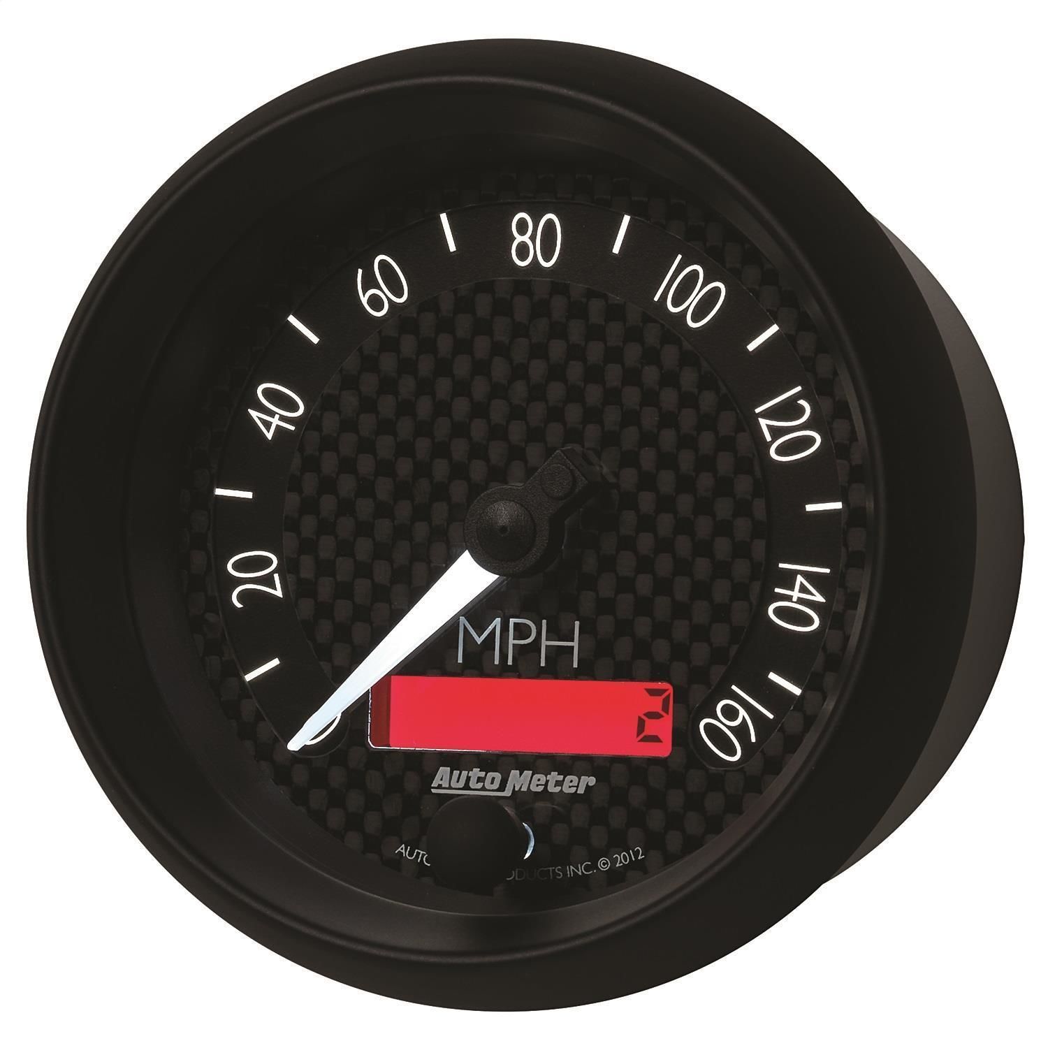 AutoMeter 3 3/8in 0-160 MPH GT Programmable Speedometer Gauge