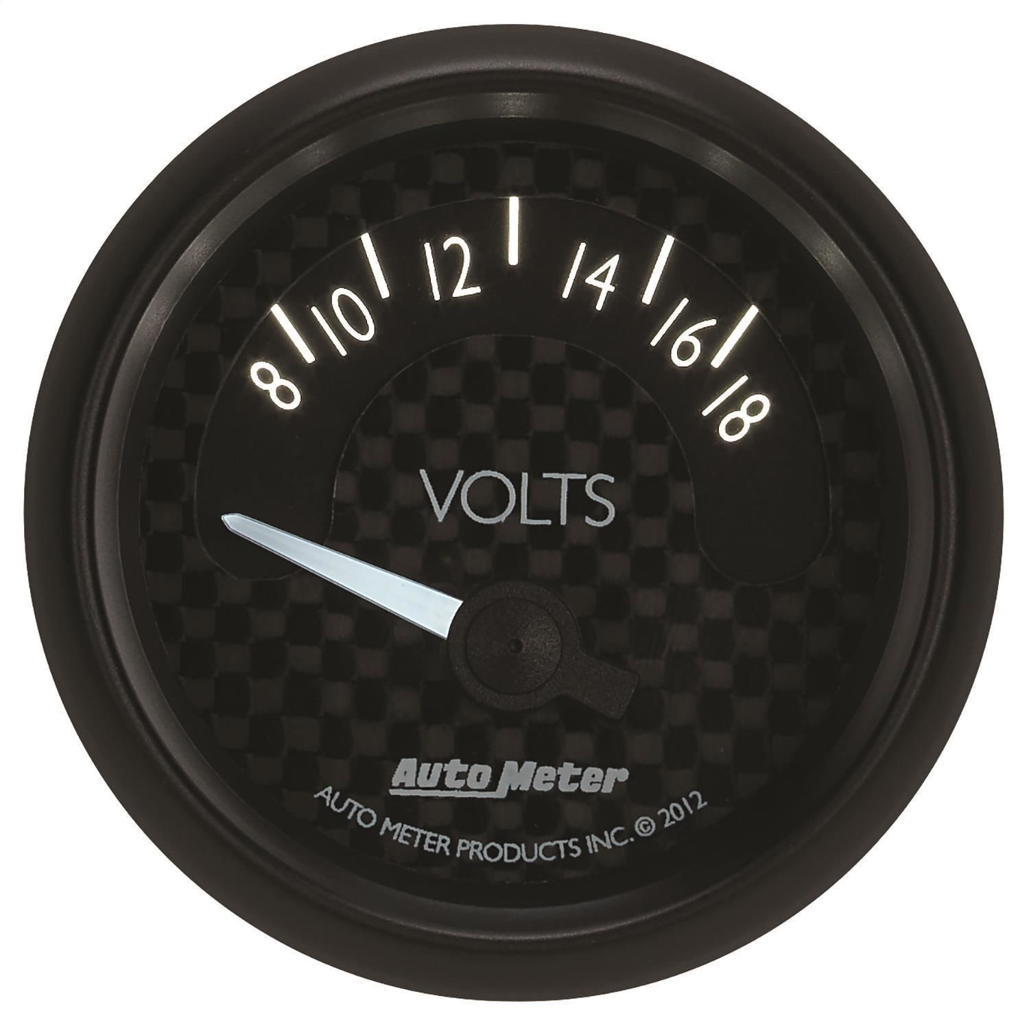 AutoMeter 2 1/16in 8-18 Volt GT Electric Voltmeter Gauge