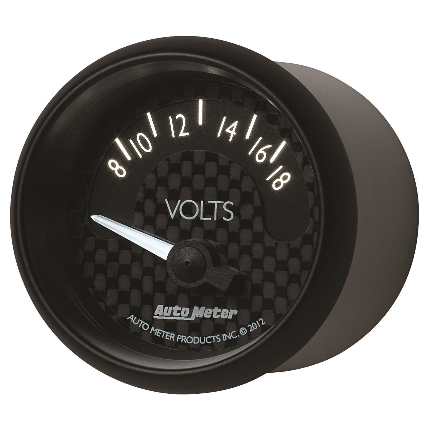 AutoMeter 2 1/16in 8-18 Volt GT Electric Voltmeter Gauge