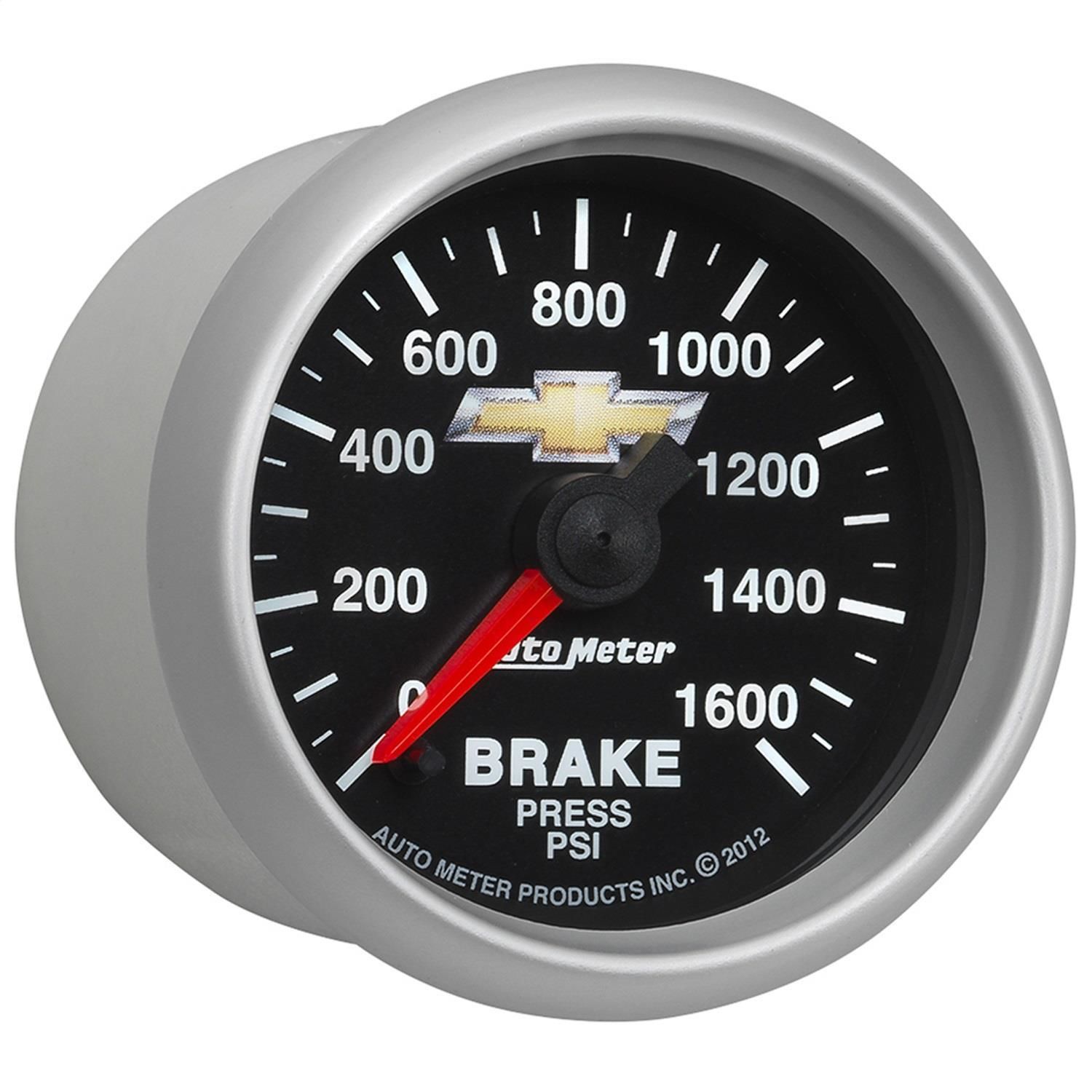 AutoMeter 2 1/16in 0-1600 PSI GM Series Brake Pressure Gauge