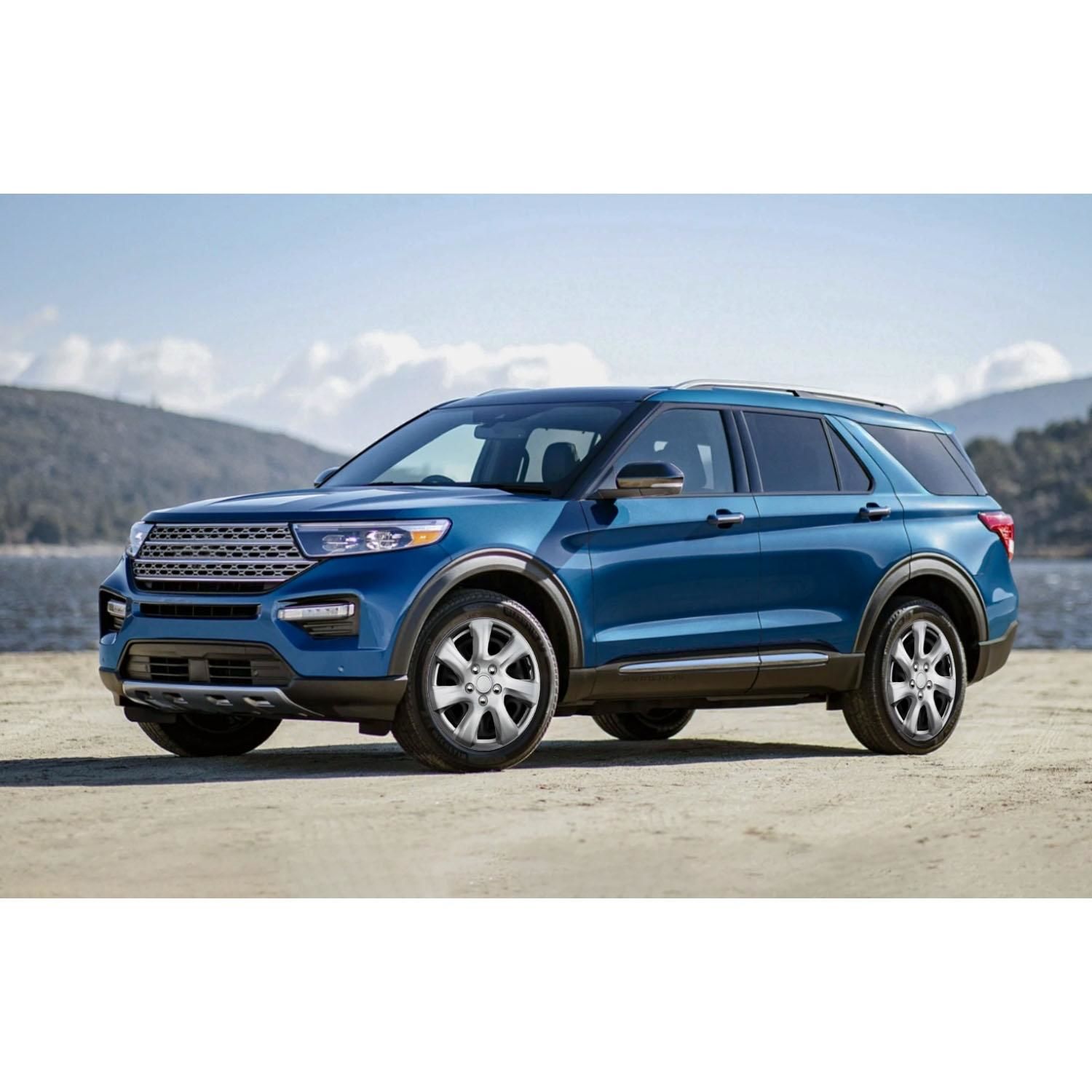 KT Silver 16in Universal Wheel Cover/Hub Cap