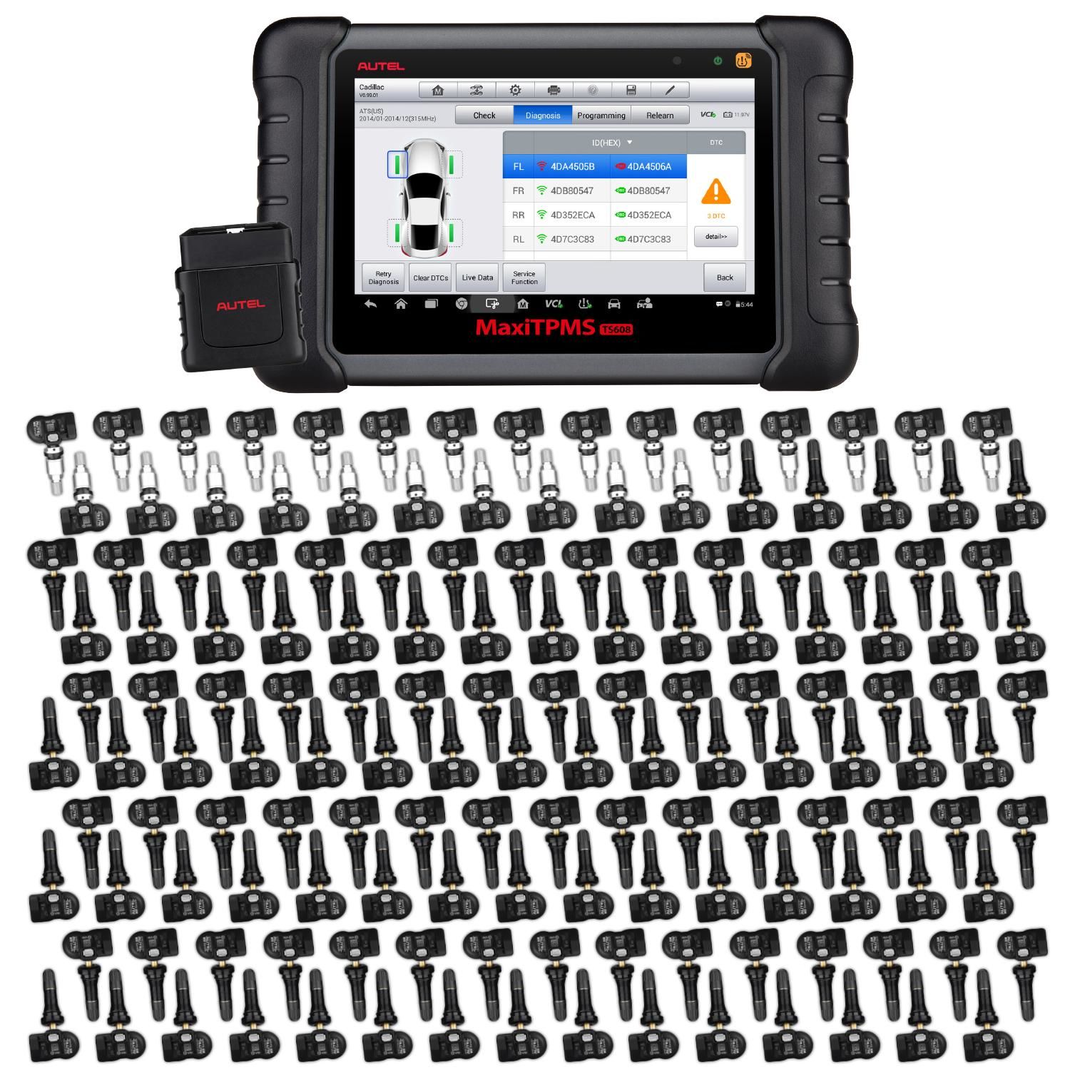 Autel TS608 Bundle with 125 Sensors