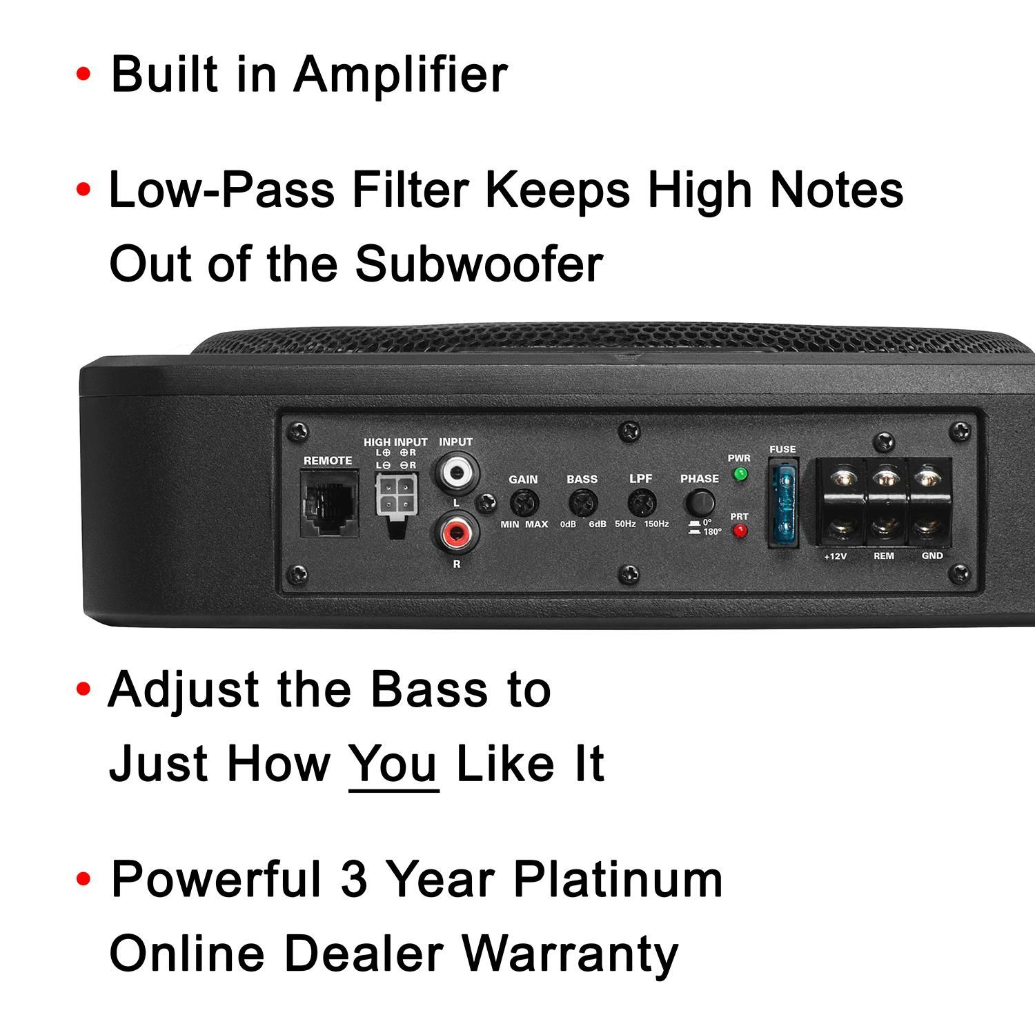 Boss Audio 10in Amplified Low Profile Sub Enclosure