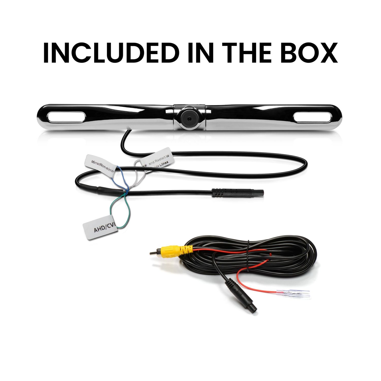Boss Audio Systems License Plate Rear Camera, Chrome