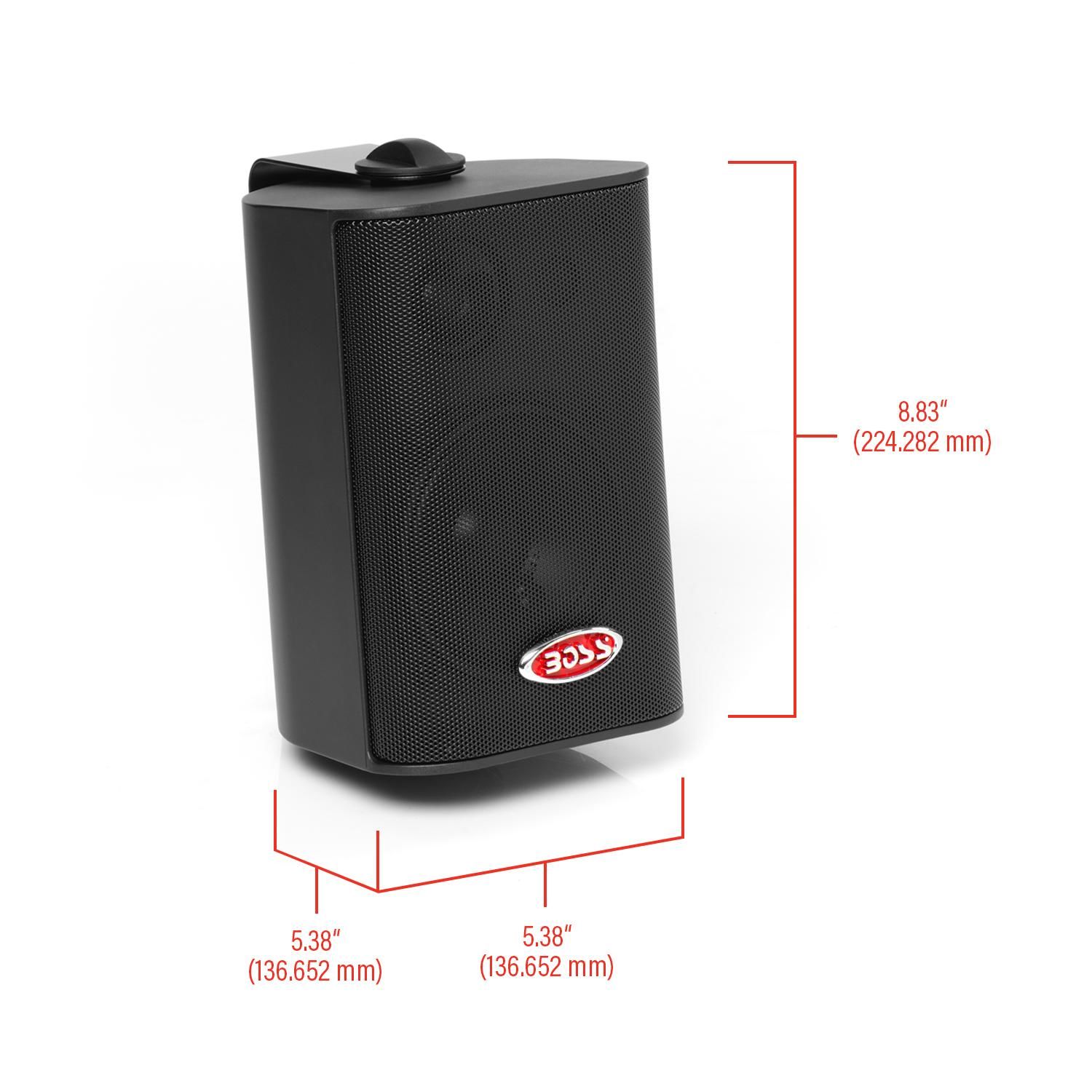 Boss Audio Marine 3 Way Box Speaker Black