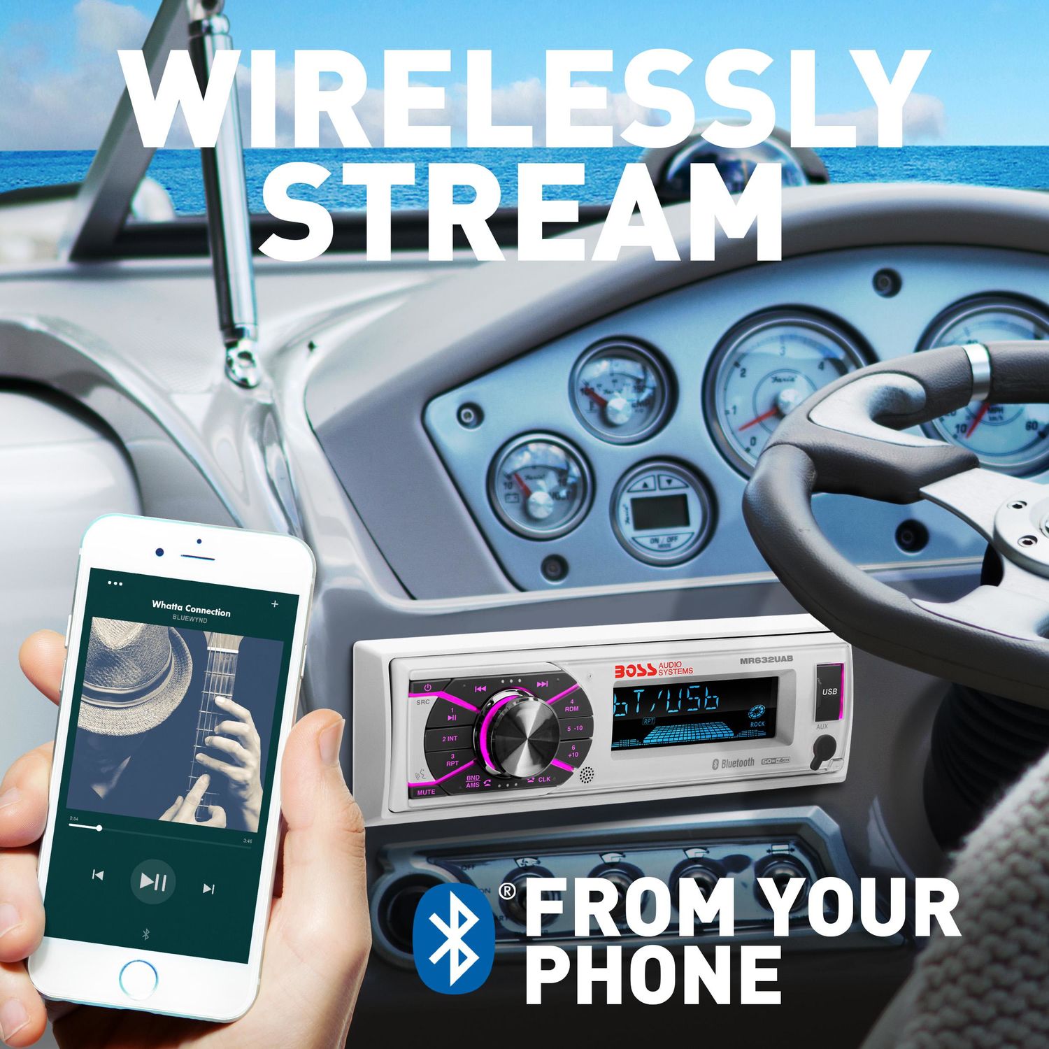 Boss Audio AM/FM Marine Bluetooth Receiver
