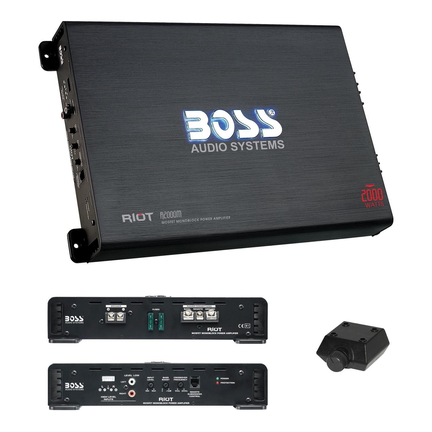 Boss Audio Riot 2,000 Watts Mono Block Amplifier