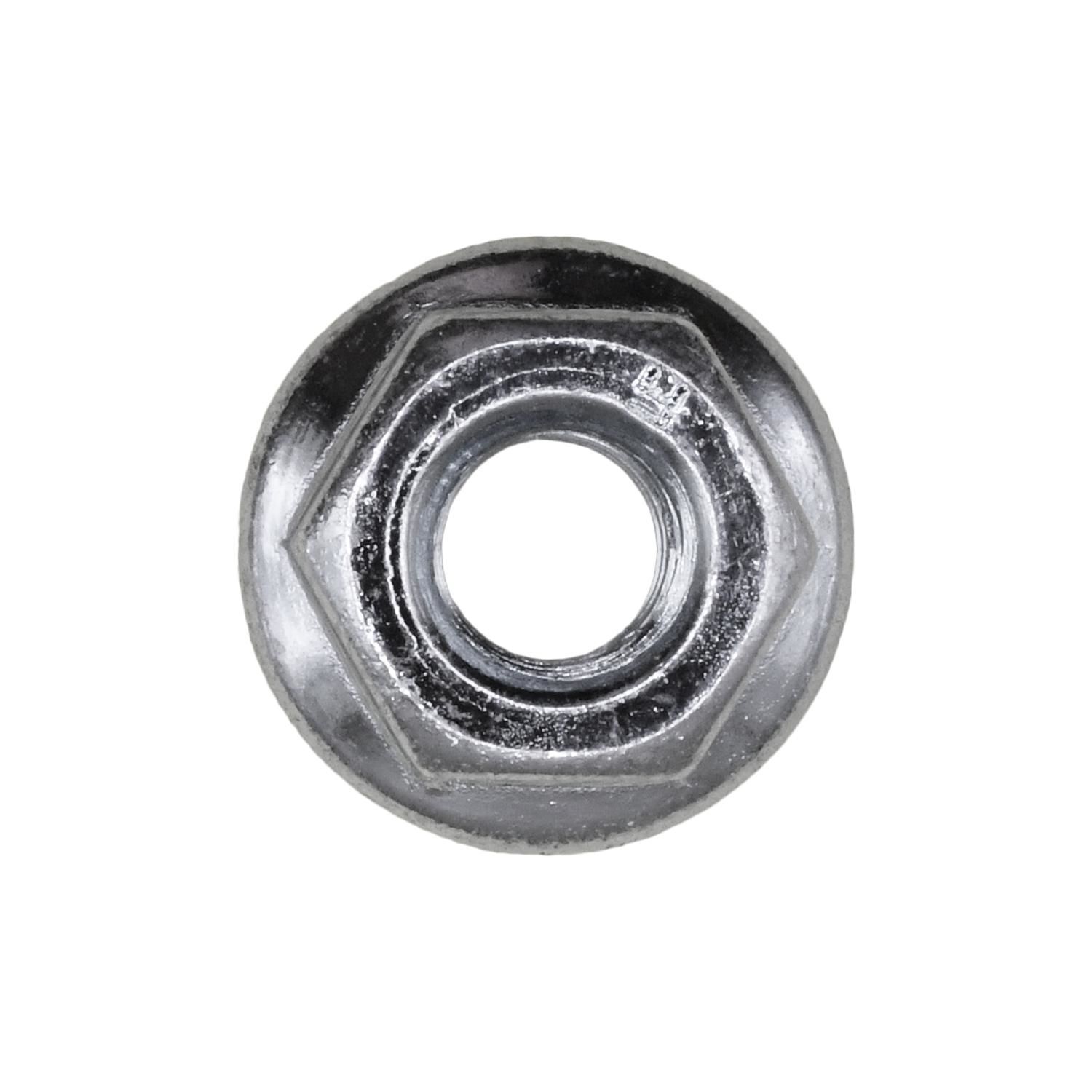 Auveco 1/4-20 19/32 Outside Diameter, Spin Lock Nut with Serrated 100 Piece