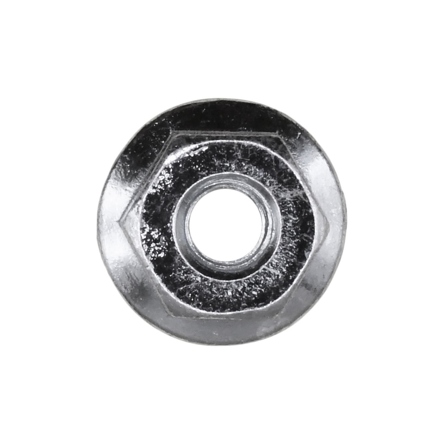 Auveco 8-32 15/32in Outside Diameter, Spin Lock Nut with Serrated 100 Piece