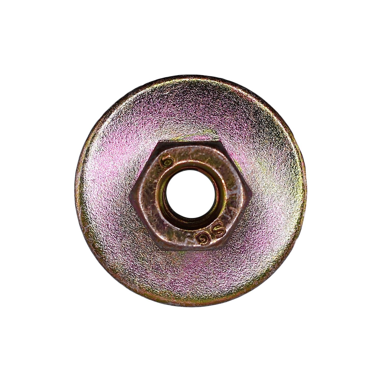 Auveco 24mm O.D. M6-1.0 Free Spinning Washer Nut 25 Piece