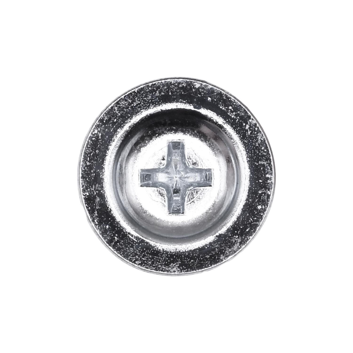 Auveco No.8 x 1-1/4in Phillips Flat Top Washer Head Tapping Screw ...