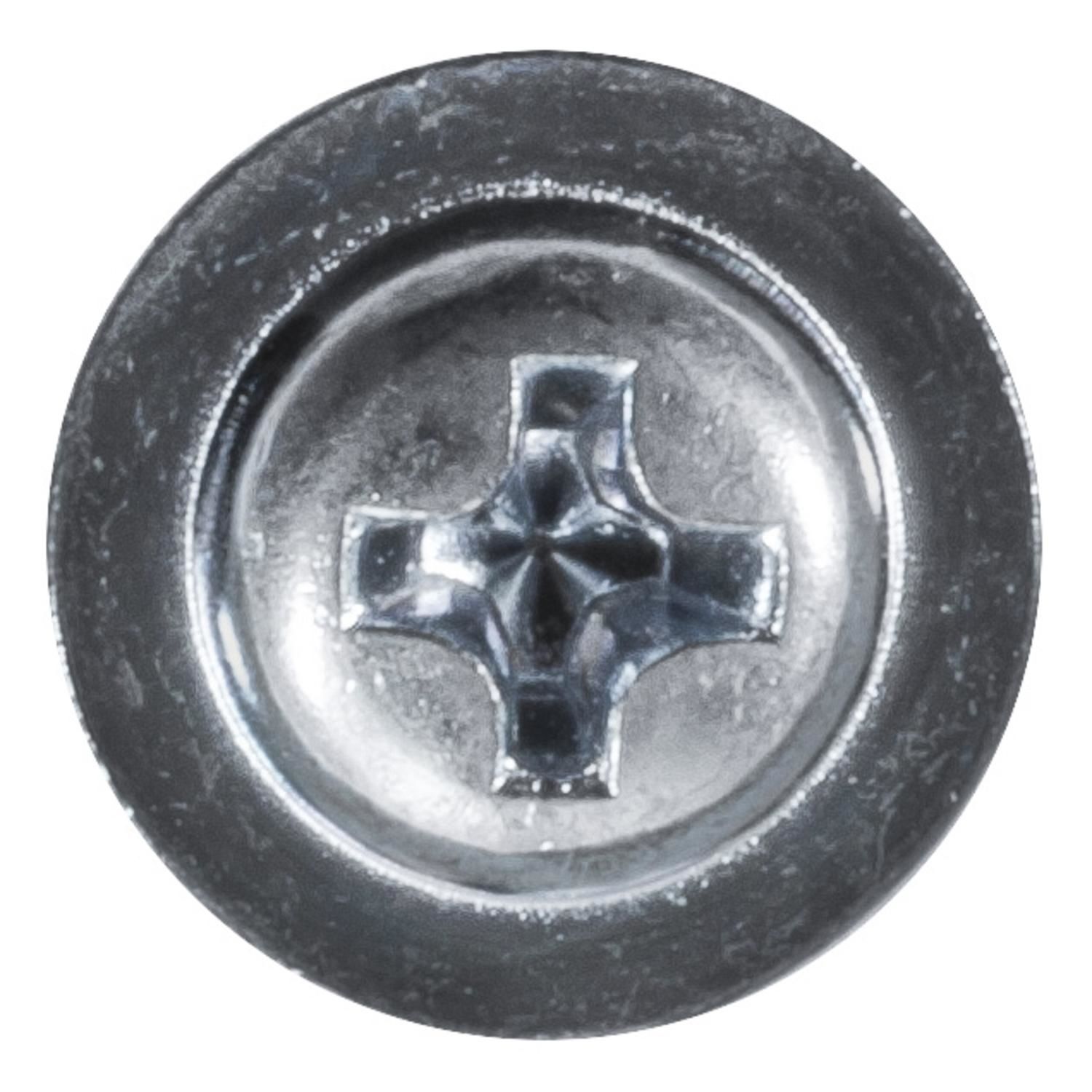 Auveco 8 x 1/2in Zinc Phillips Flat Top Washer Head Tapping Screw ...