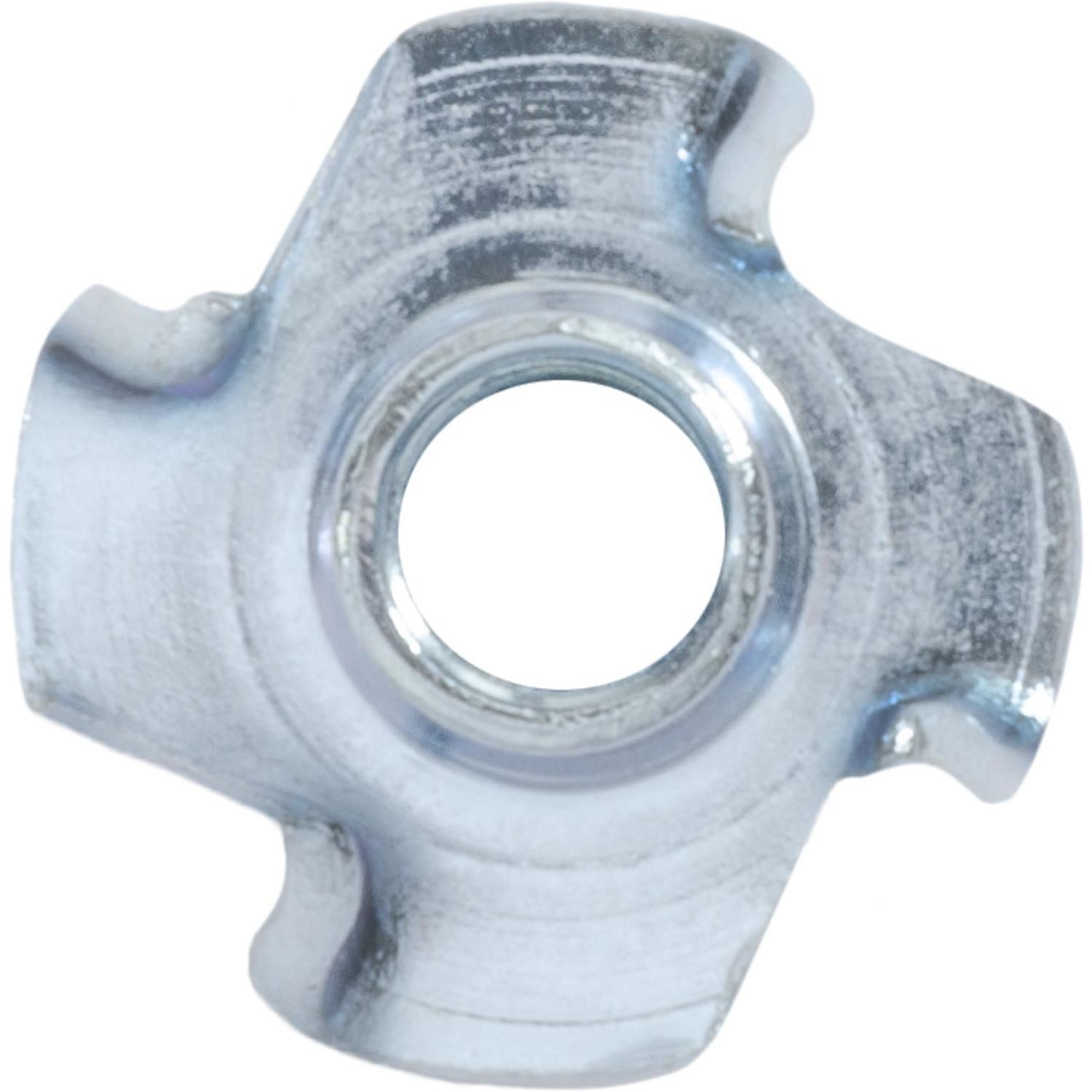 Auveco 1/4-20 4 Prong, Tee Nut Zinc 50 Piece