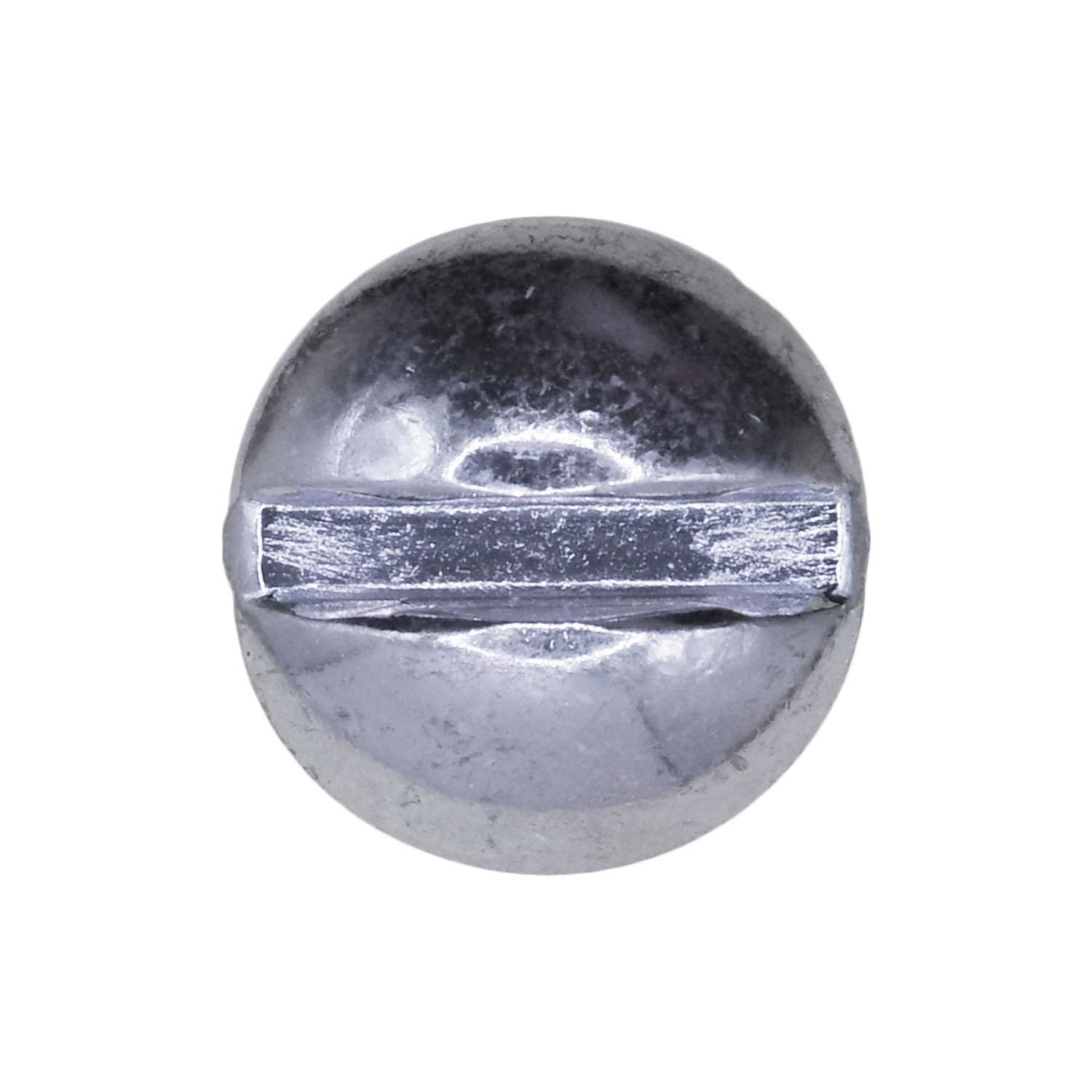 Auveco 10-32 x 1/2in Zinc Slotted Round Head Machine Screw Quantity 100