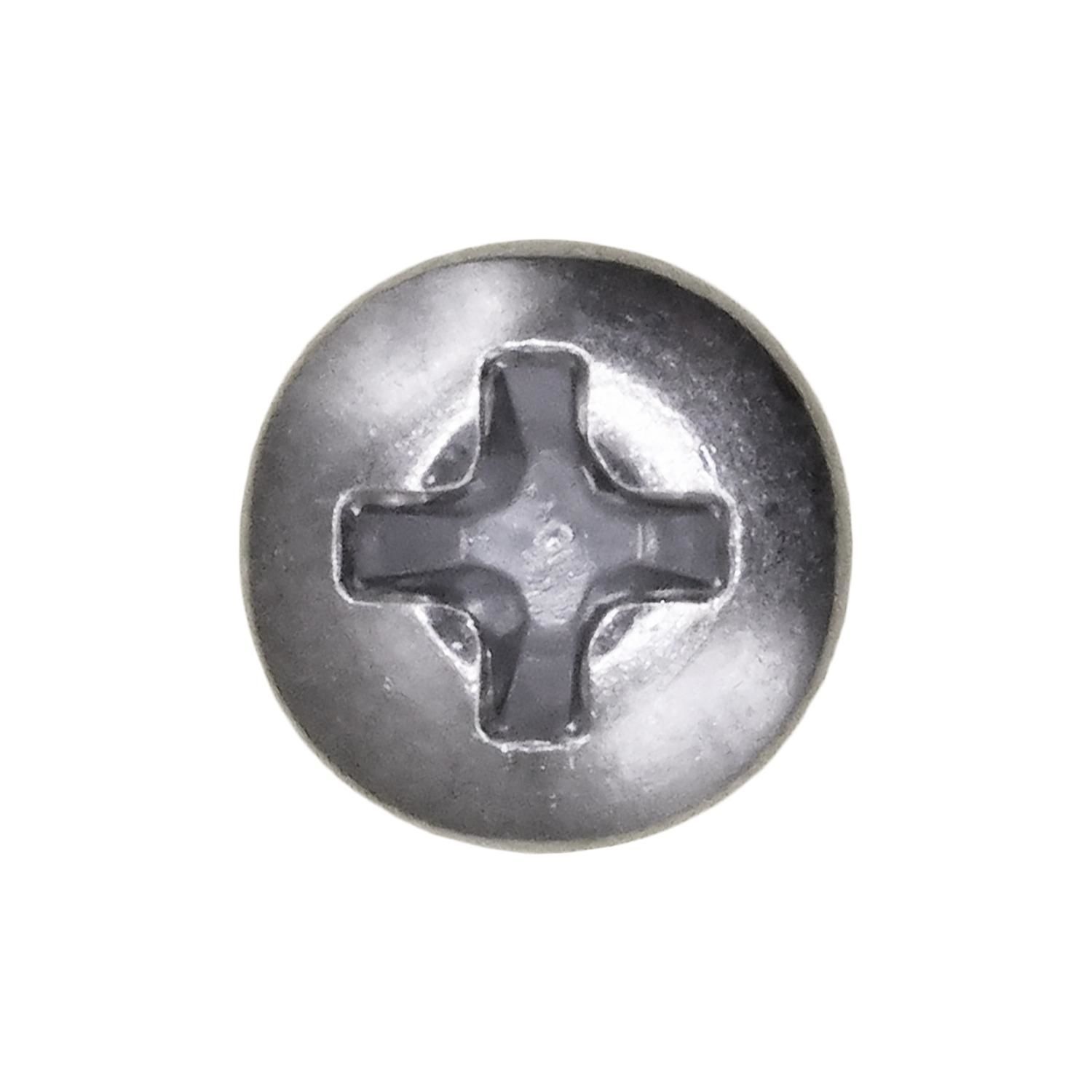 Auveco 10 x 5/8in No.8 Chrome Head Phillips Oval Head Tapping Screw ...