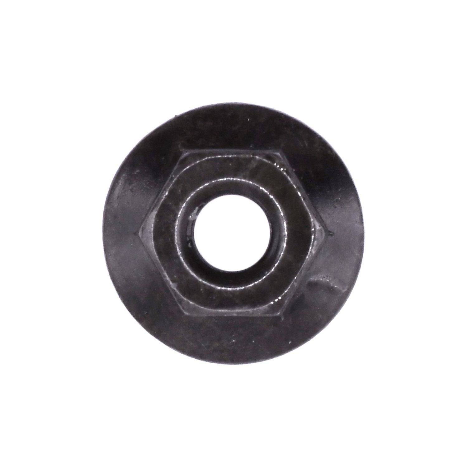 Auveco 1/4in-20 Threads 11/16in O.D, Spin Lock Nut with Serrated 100 Piece