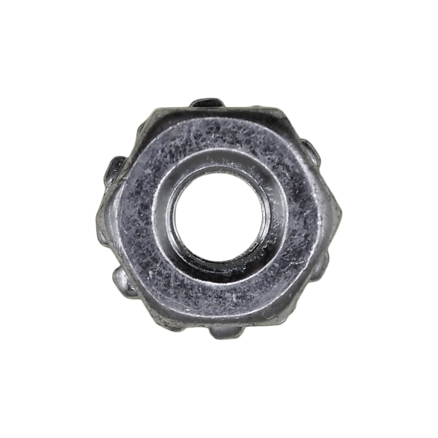 Auveco 8-32 Hex Keps Lock Washer and Nut Zinc, 100 Piece