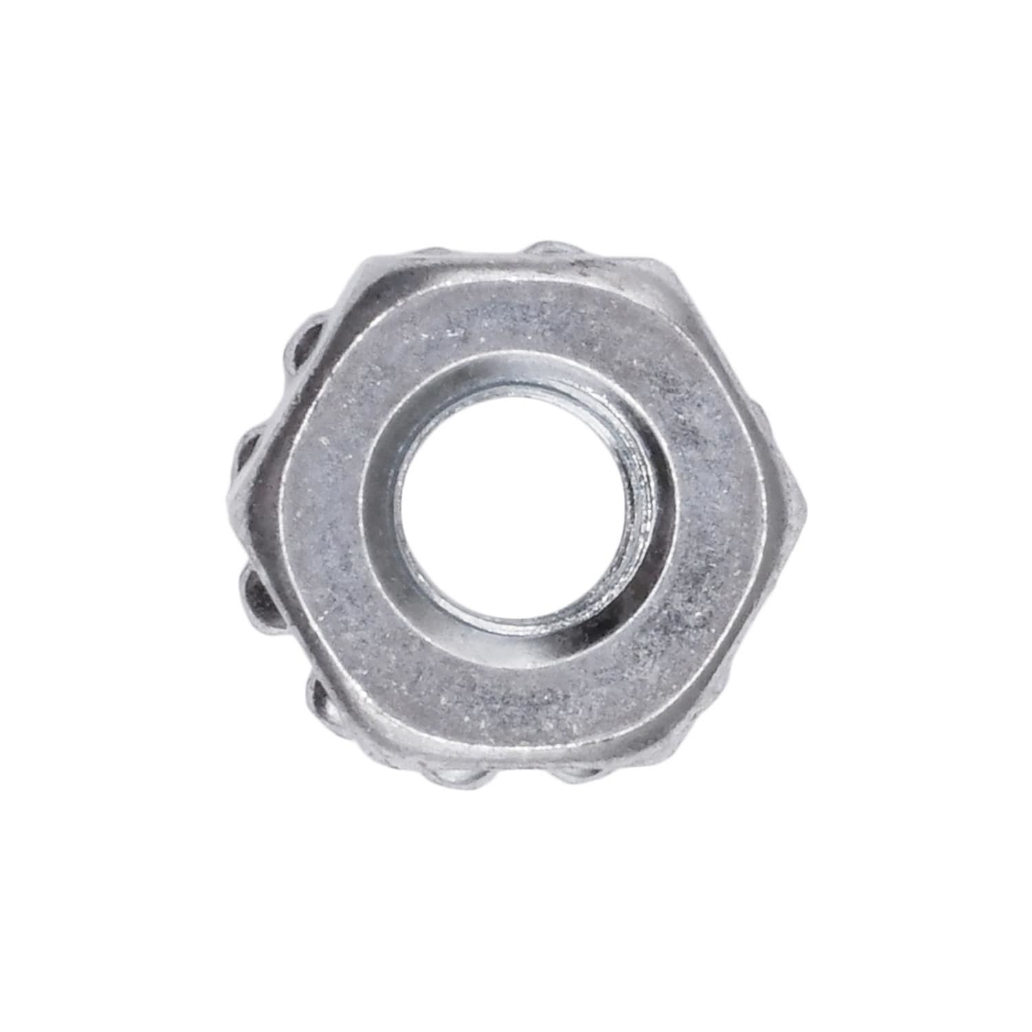 Auveco 10-32 Hex Keps Lock Washer and Nut Zinc, 100 Piece