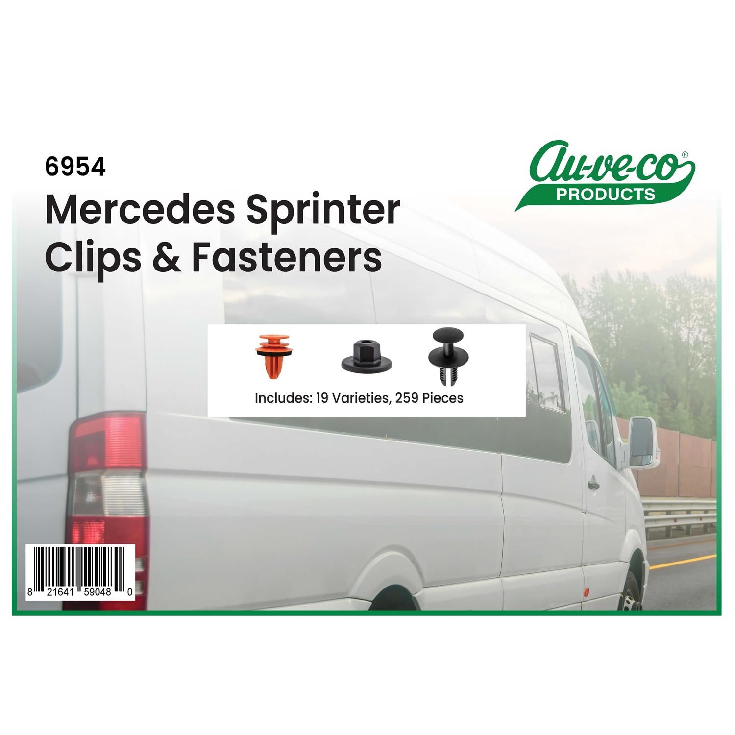 Auveco Quik Select II Mercedes Sprinter Van Clip and Fastener